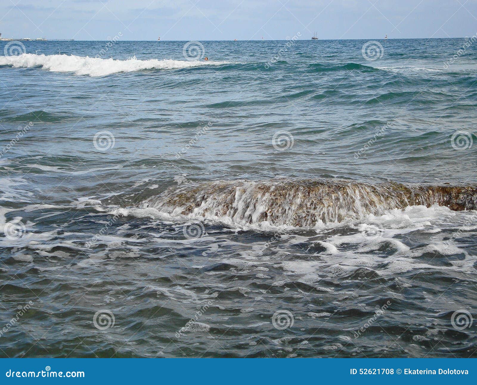 Sea waves are an easy gale stock photo. Image of blue - 52621708