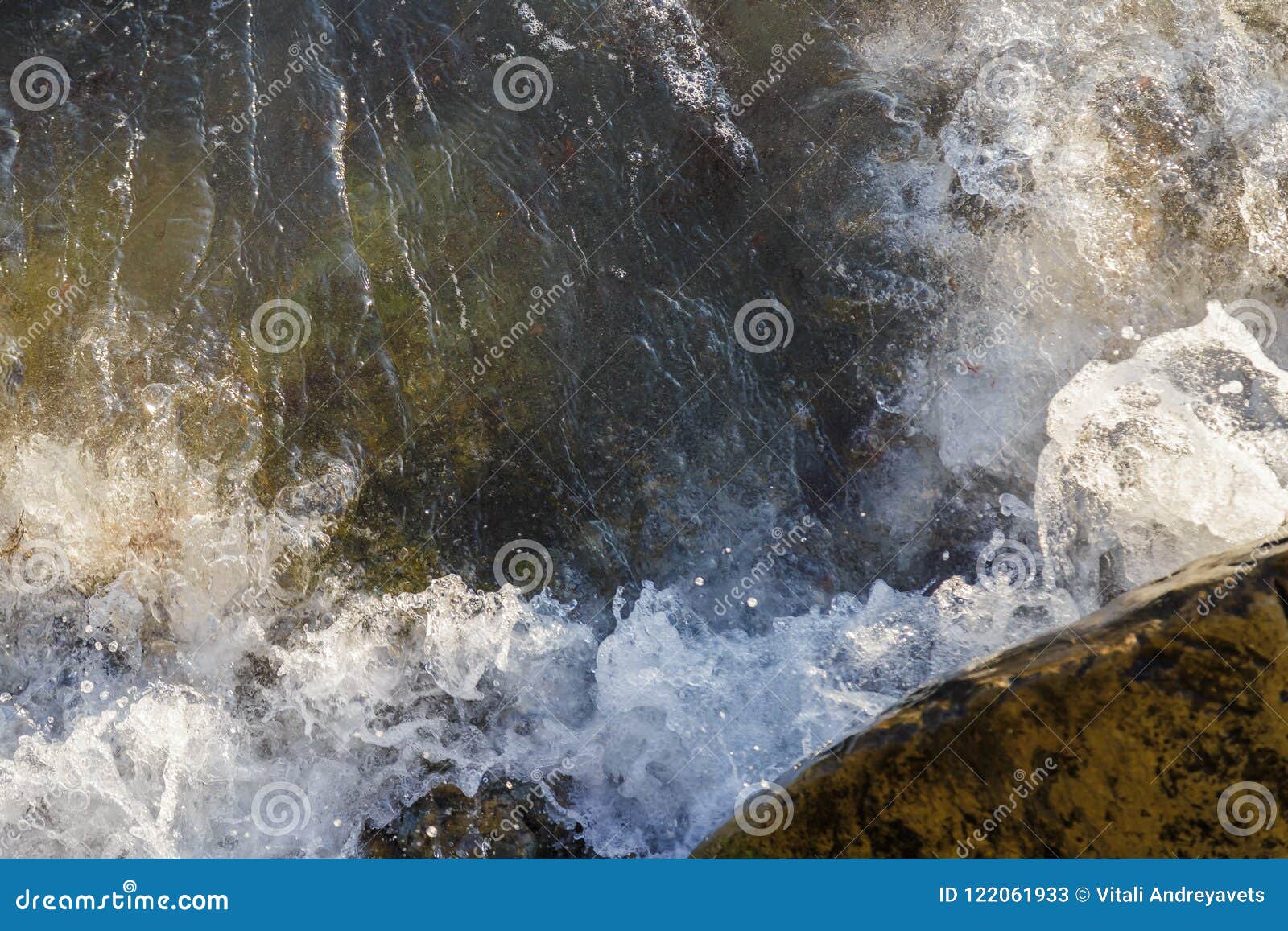 Sea Waves are Fighting Against the Big Rocks on the Shore. Stock Image ...