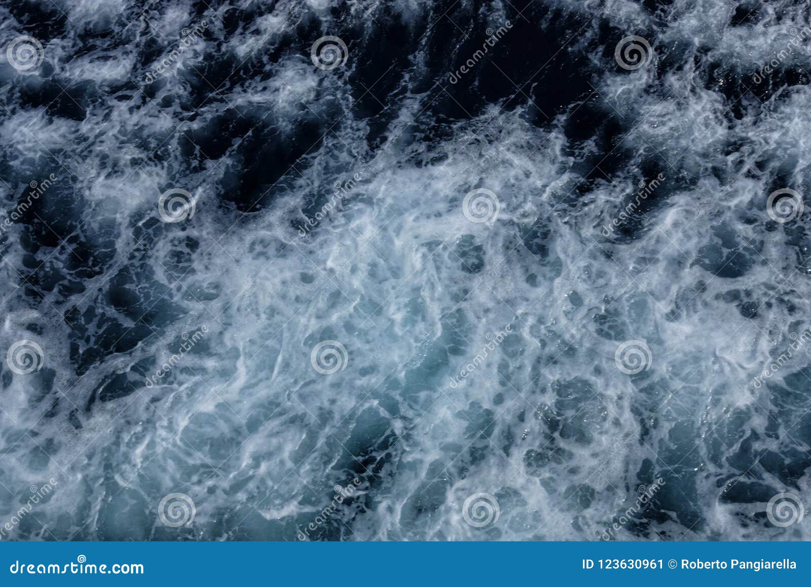 Sea waves with foam stock image. Image of texture, blue - 123630961