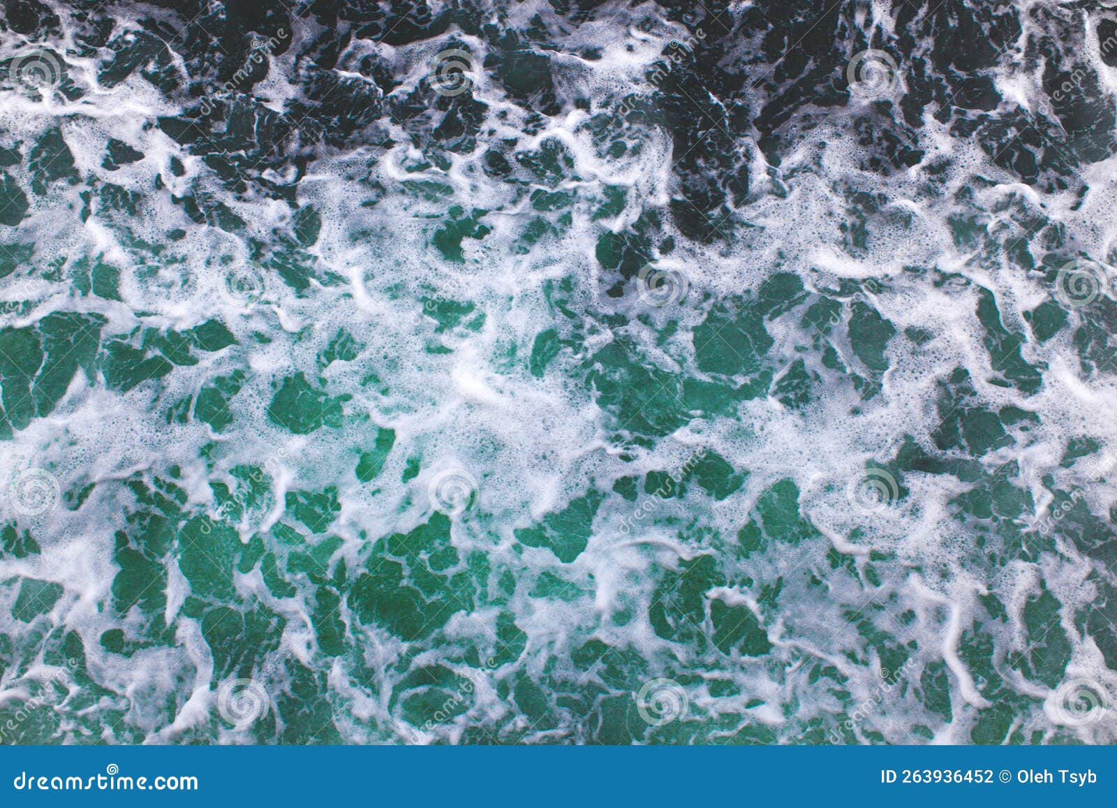 Sea Waves of Green Water Top View. Stock Photo - Image of surf, green ...