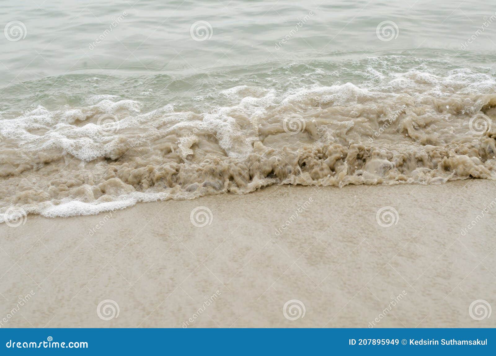 The Sea Waves Hit the Beach Stock Image - Image of coast, background ...