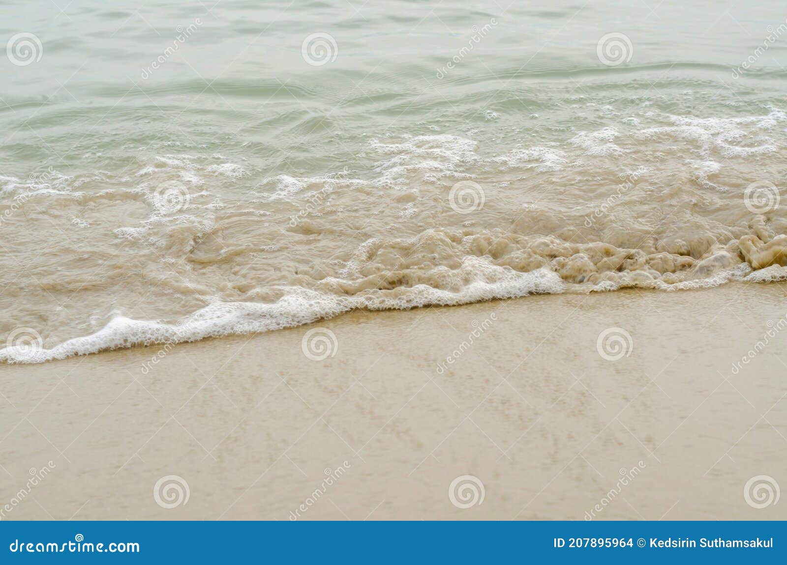 The Sea Waves Hit the Beach Stock Photo - Image of relax, fresh: 207895964