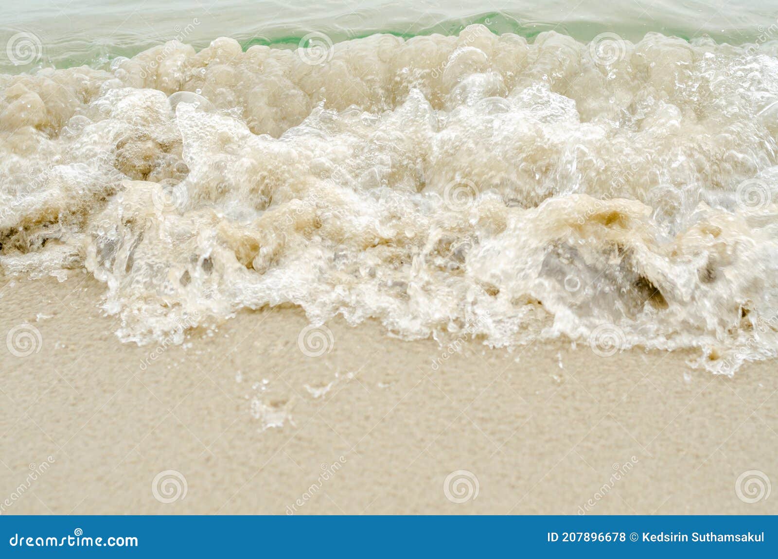The Sea Waves Hit the Beach Stock Photo - Image of holiday, sandy ...
