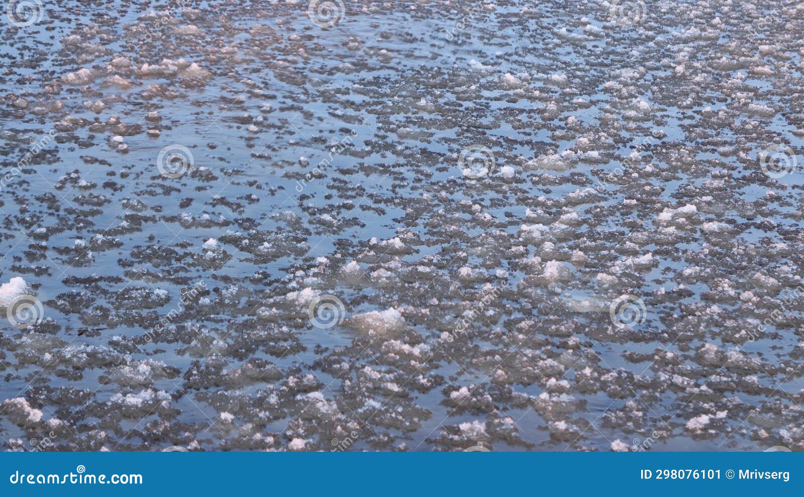 Sea Waves, Ice Slush Abstract Natural Background Stock Image - Image of ...