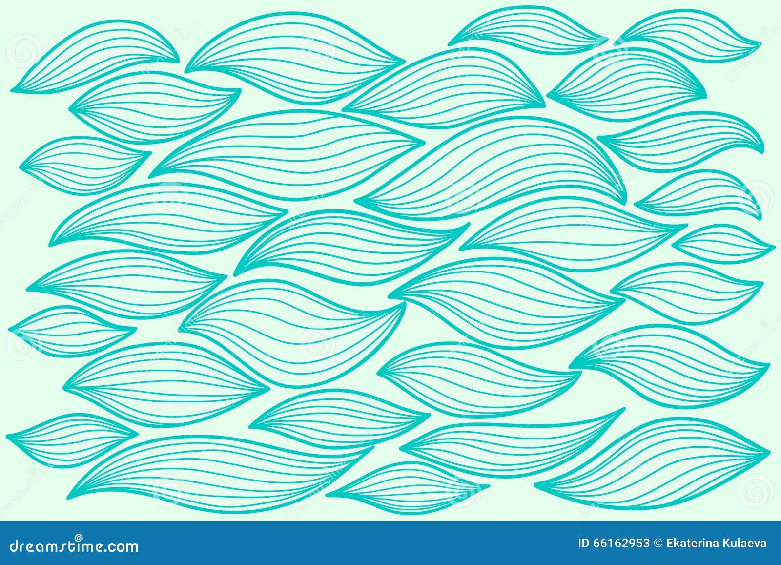 Sea Waves Illustration. Elements for Design Stock Vector - Illustration ...
