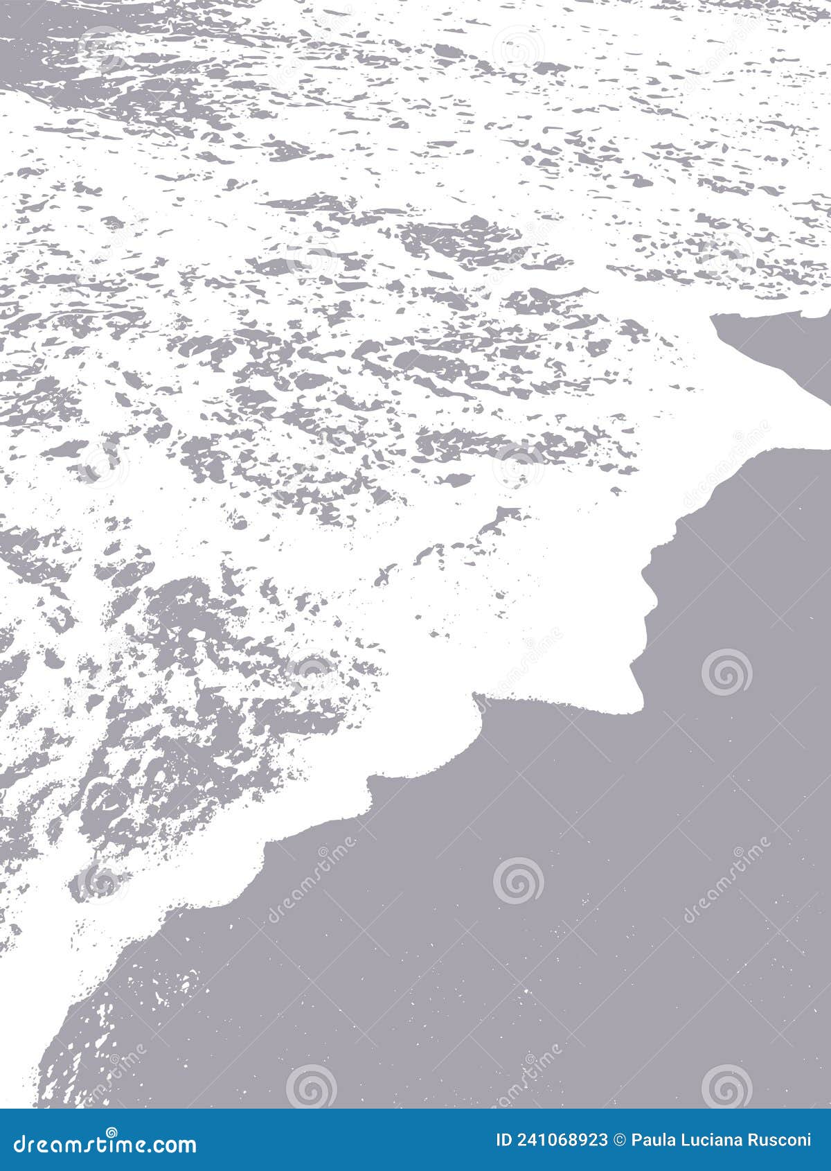 Sea Waves Over the Beach Vector Texture Overlay Stock Image - Image of ...