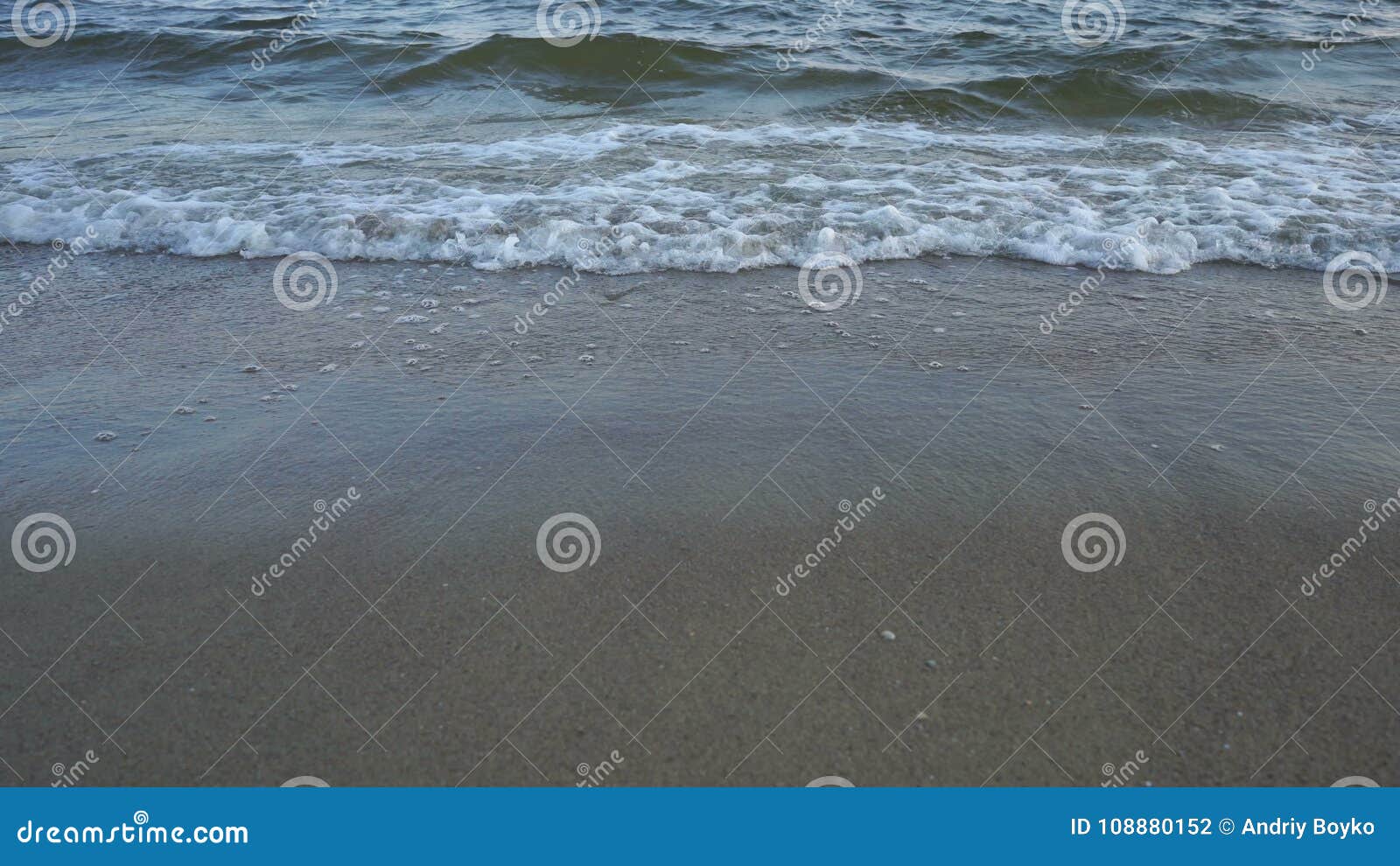 Sea Waves Over Sand Beach Holiday Background Stock Photo - Image of ...