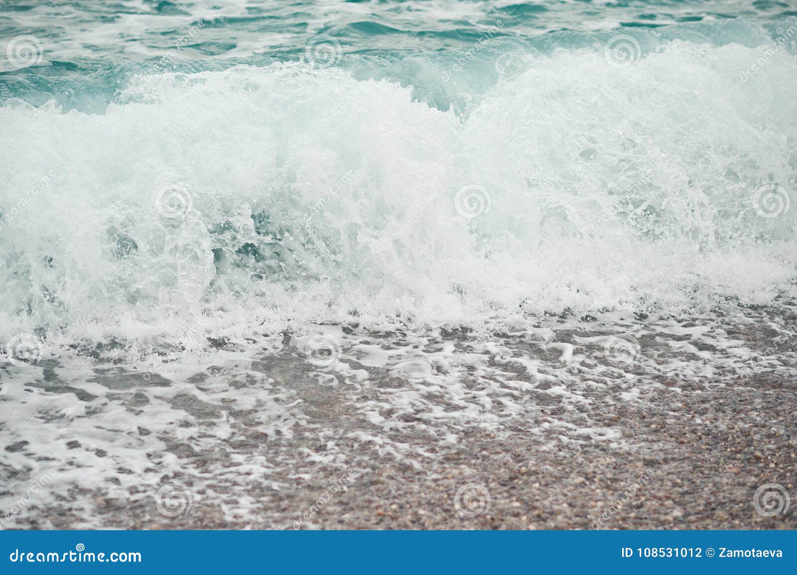 Small Sea Wave in the Blue Sea 8194. Stock Photo - Image of summer ...