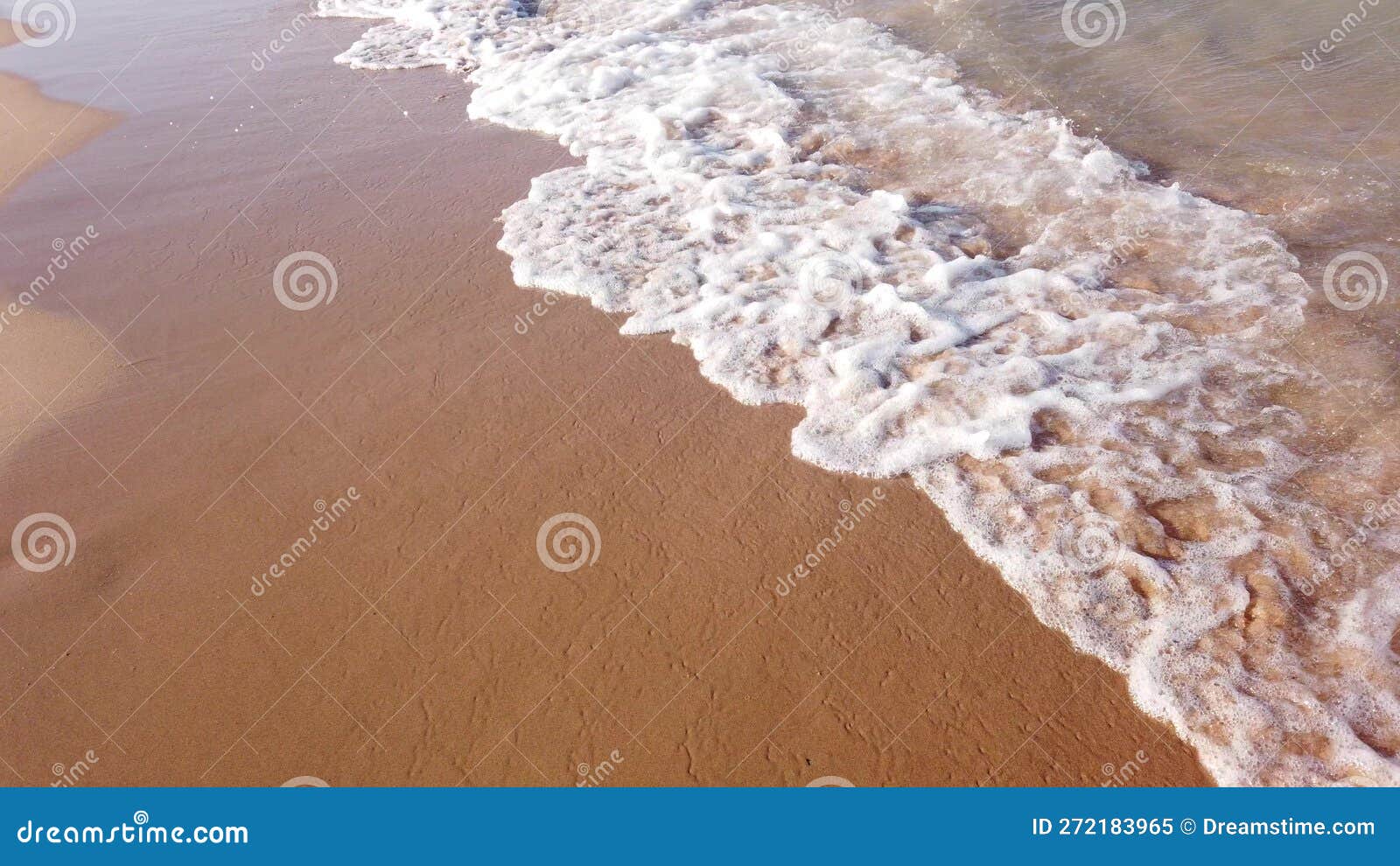 Sea Waves and Sand Beach. Peace from the Movement of Sea Water or Waves ...