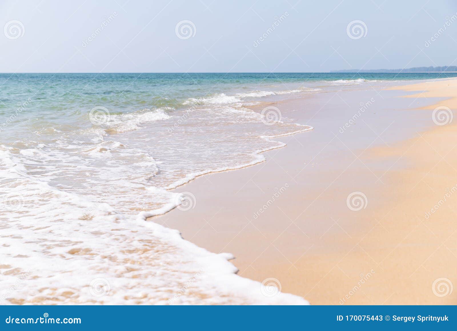 Sea Waves on the Sandy Shore Stock Image - Image of liquid, high: 170075443
