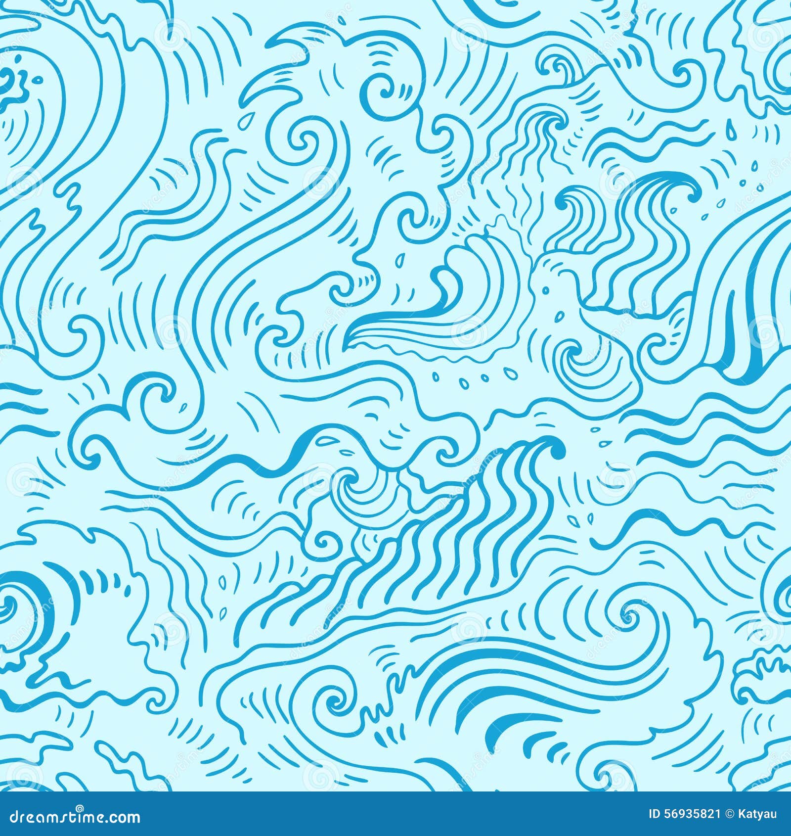 Sea Waves. Seamless Background Stock Vector - Illustration of japanese ... Sea Waves. Seamless Background Stock Vector - Illustration of japanese ...