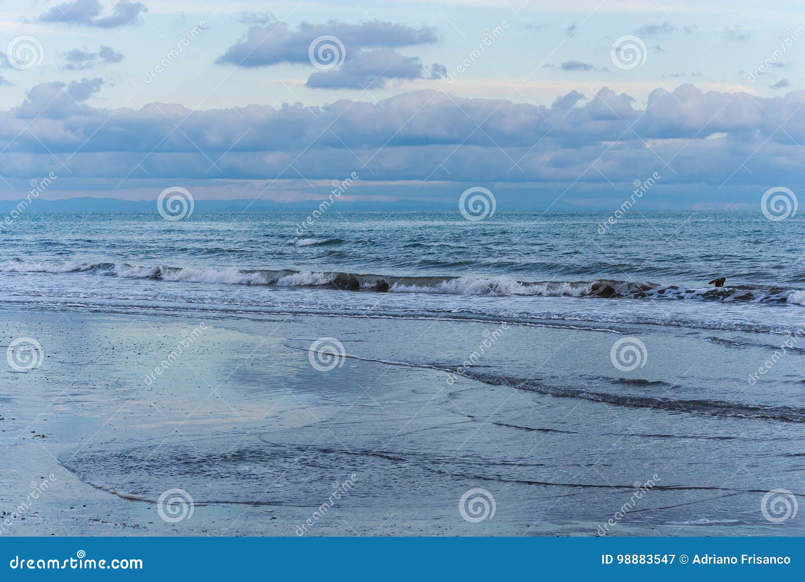 Undertow of the sea stock image. Image of clouds, horizon - 98883547