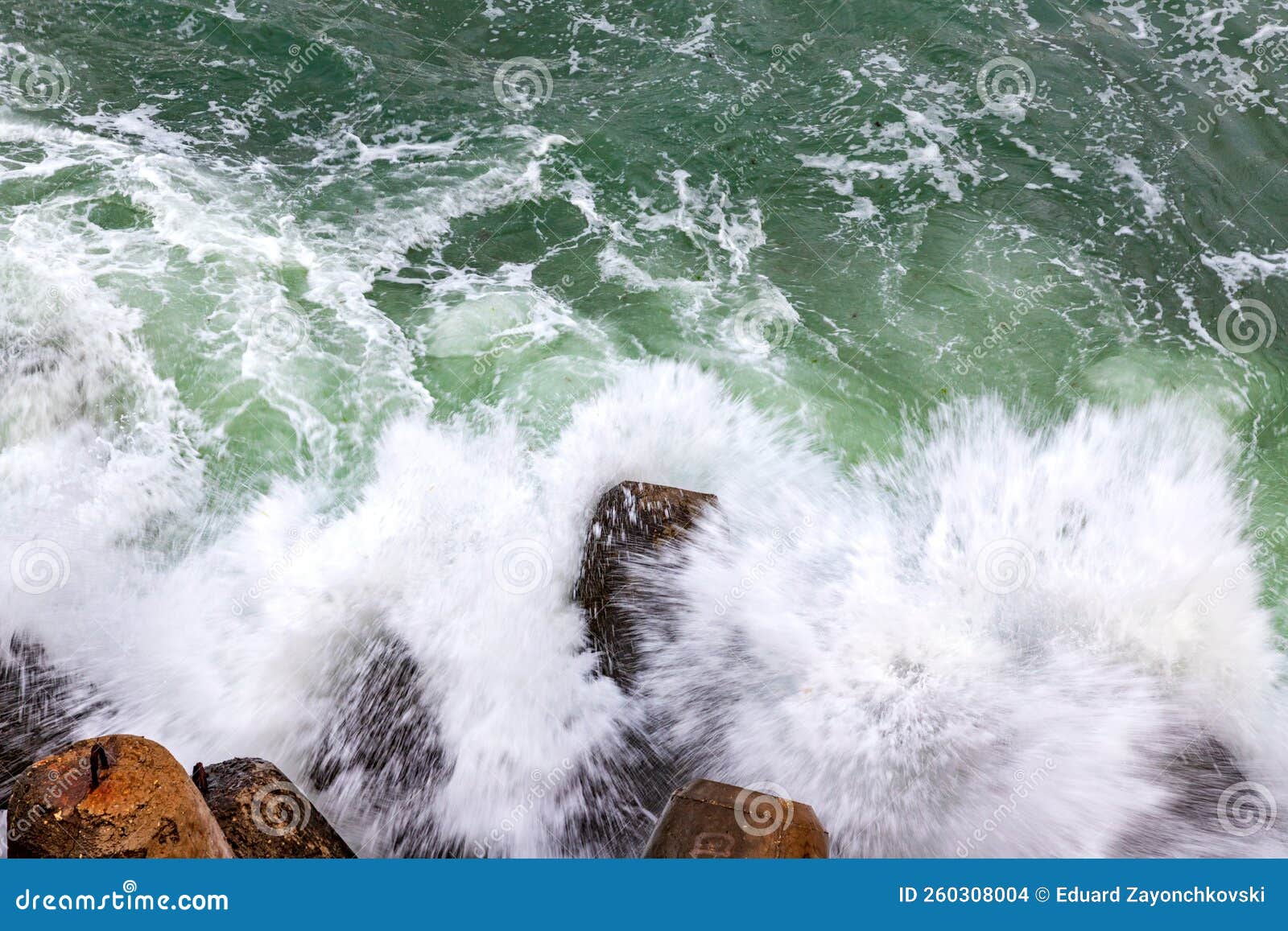 Sea Waves Smashed on Rocks. Stock Photo - Image of coast, close: 260308004