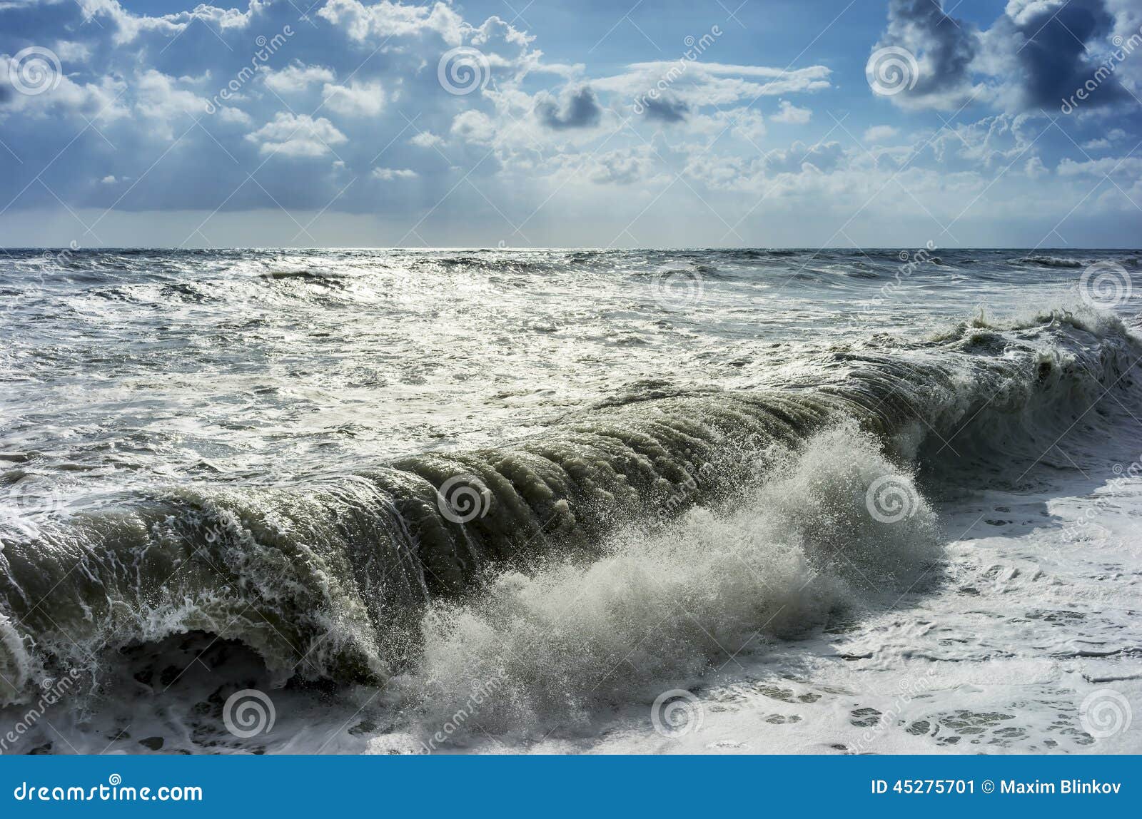 Sea waves during the storm stock image. Image of dramatic - 45275701