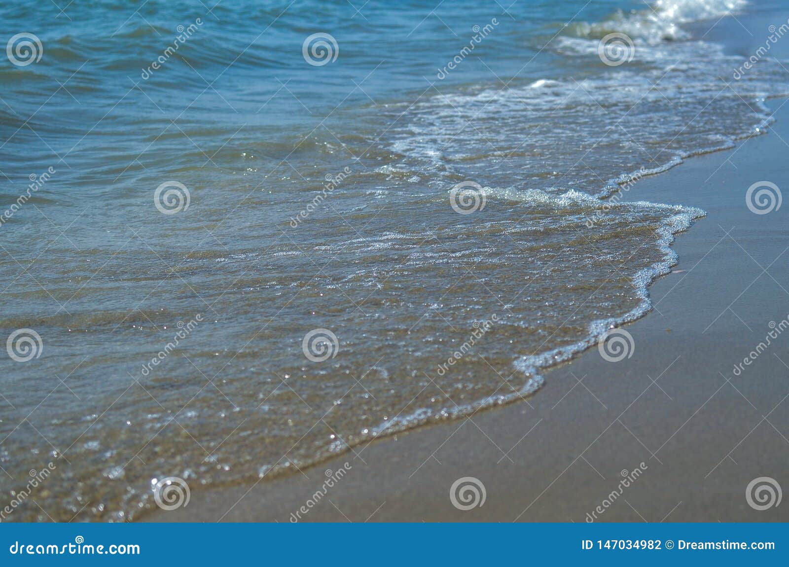 The Sea Waves are Sweeping the Coast. Stock Photo - Image of health ...