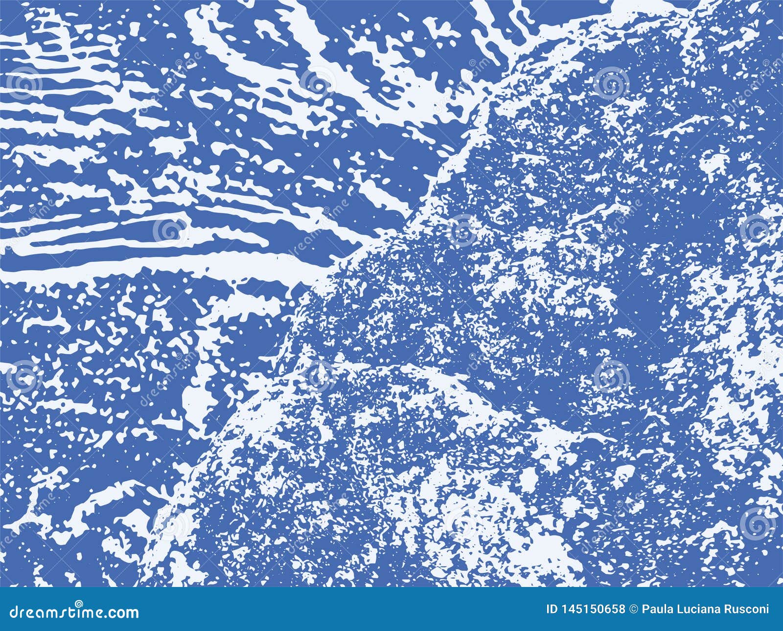 Sea Waves Vector Pattern Background Over Sand and Rocks Stock Vector ...