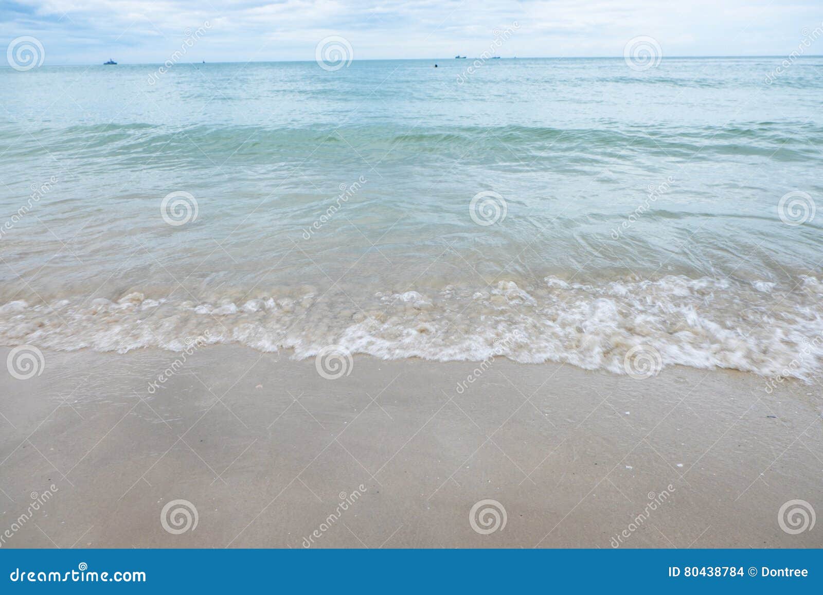 Sea Waves Washing Ashore at the Beach Stock Photo - Image of group ...