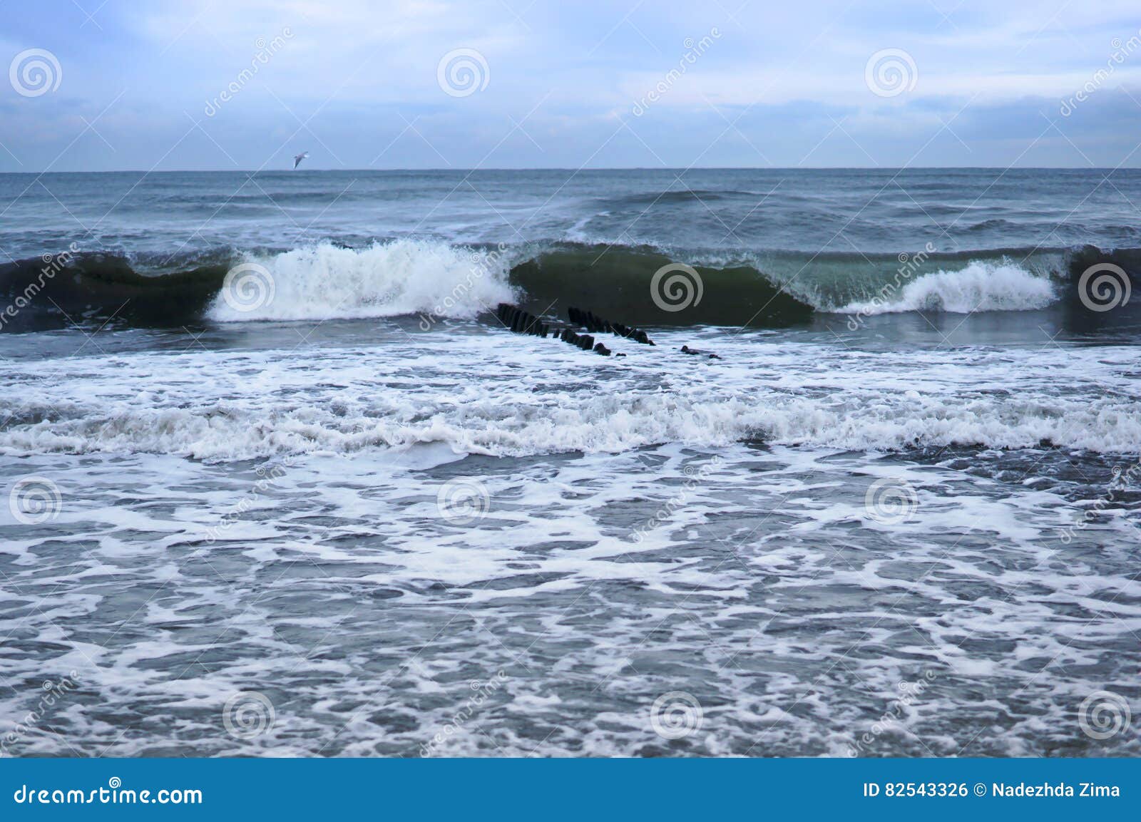 Sea, waves, wind stock photo. Image of beauty, splash - 82543326