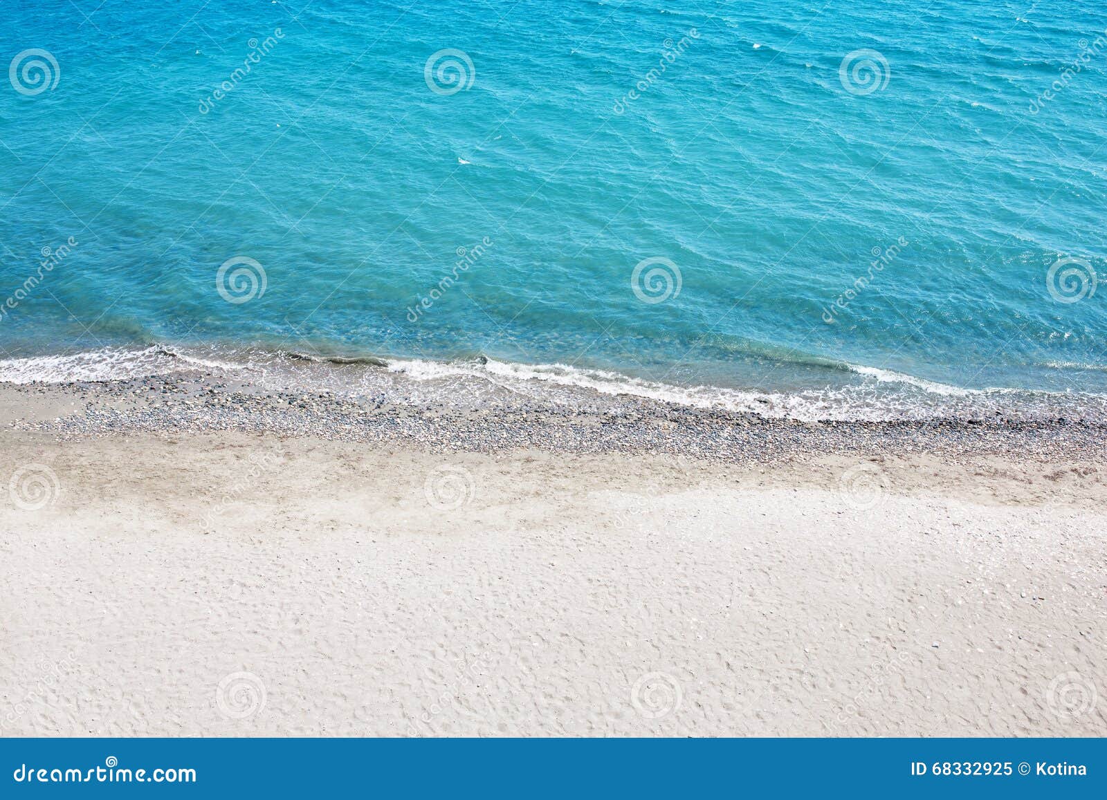 Sea with a White Sand Beach. Aerial View from Above Stock Image - Image ...