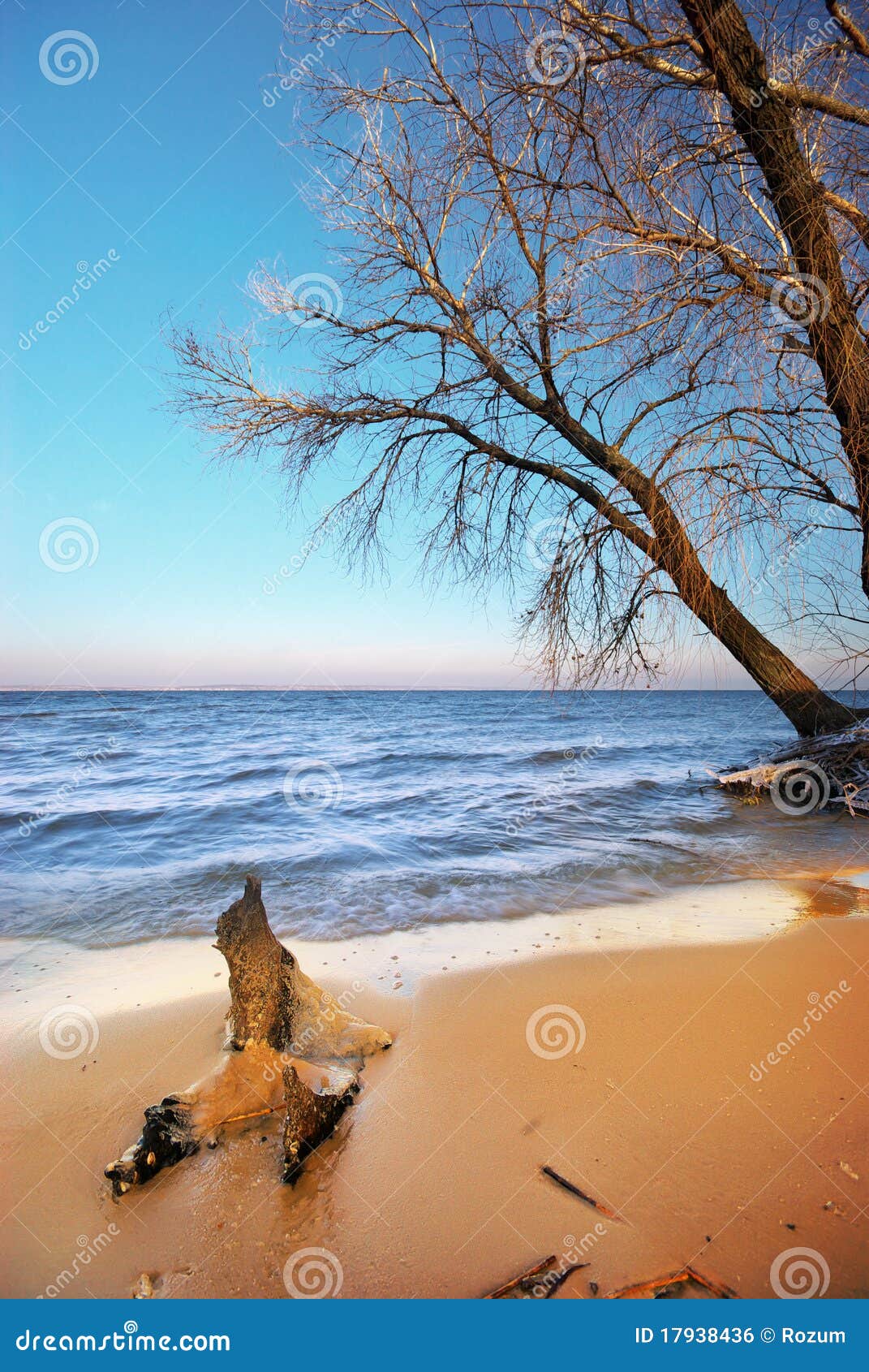 Sea and winter stock photo. Image of coast, horizon, blue - 17938436