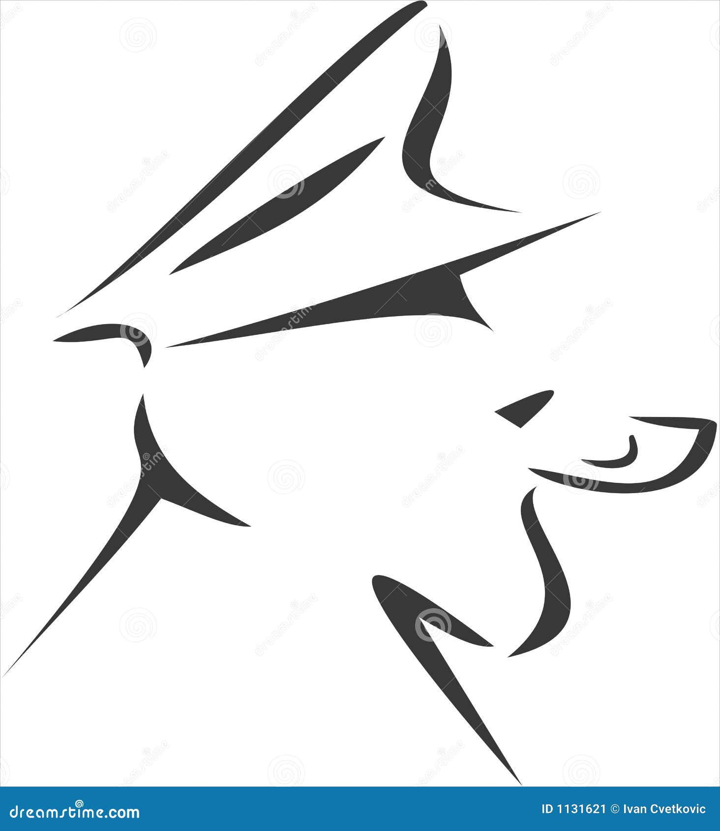 Sea Wolf stock vector. Illustration of pipe, smoker, drawing - 1131621