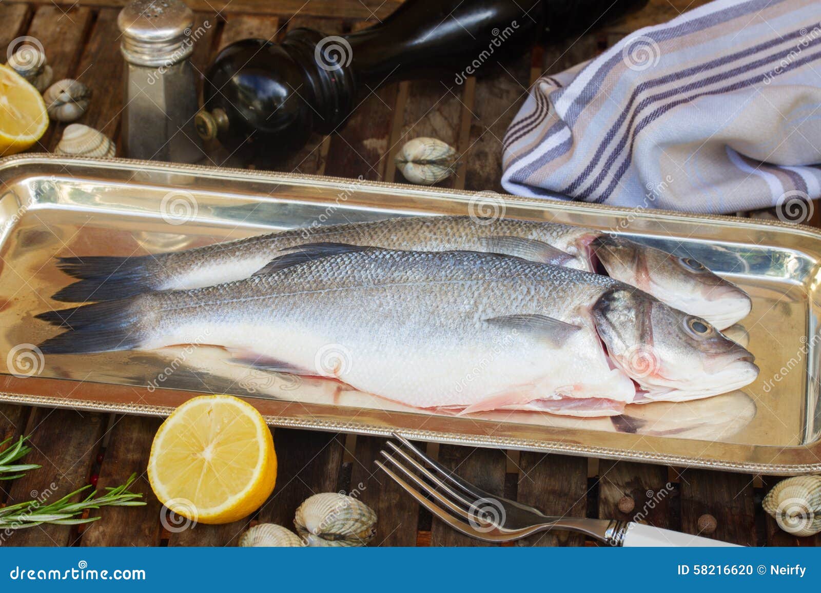 Seabass stock photo. Image of freshness, catch, cuisine - 58216620