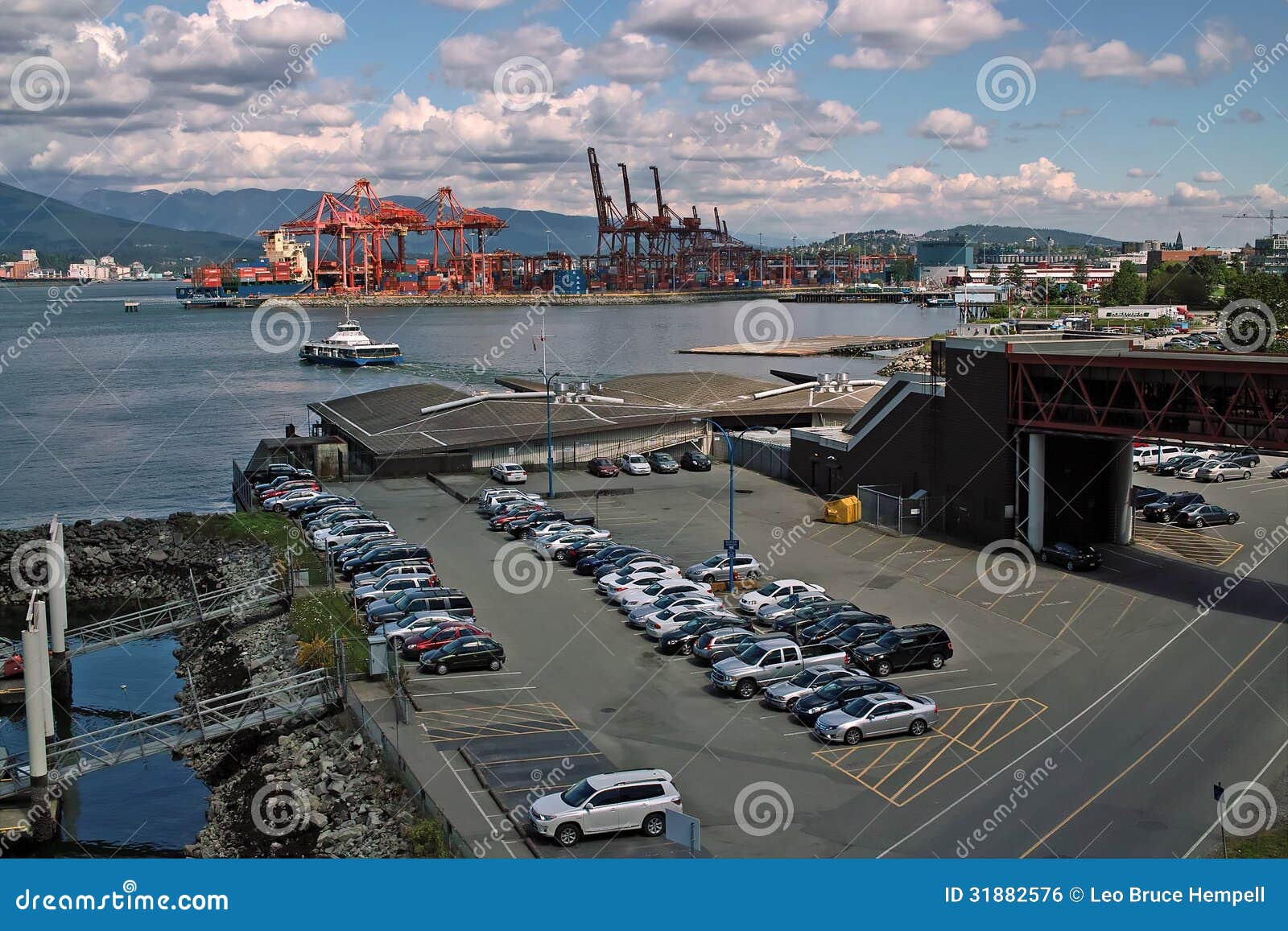 SeaBus Vancouver Terminale BC Canada. Fotografia Stock - Immagine di ...