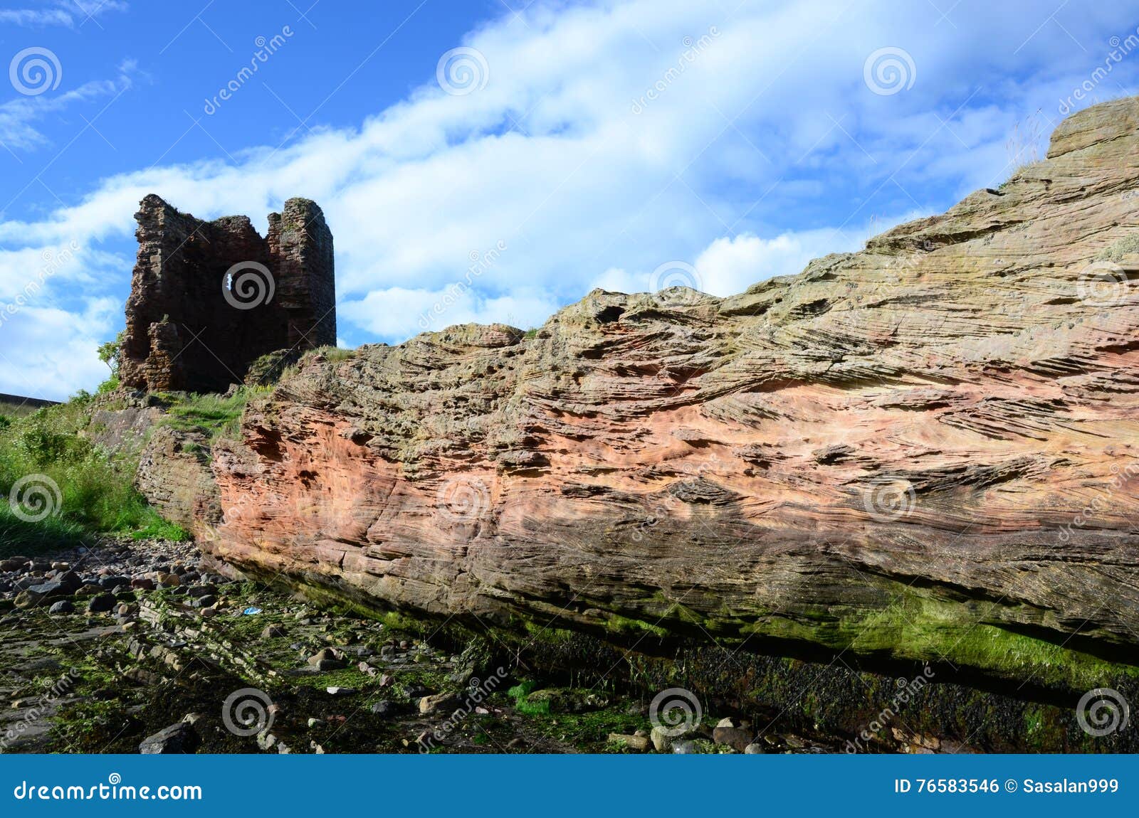 Seafield Tower stock photo. Image of tower, medieval - 76583546