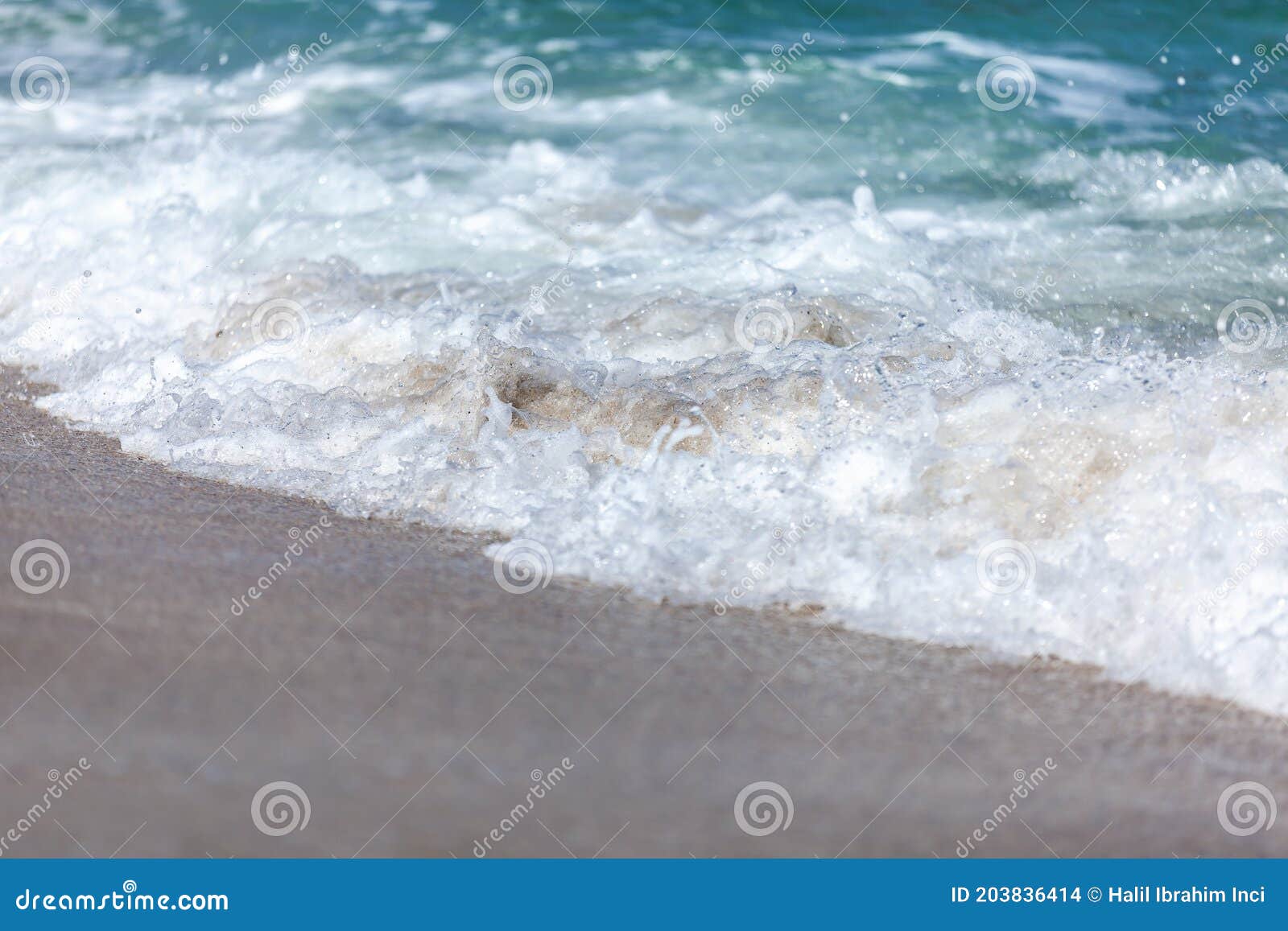 Seafoam on Beach, Action Shot Stock Photo - Image of holiday, foam ...