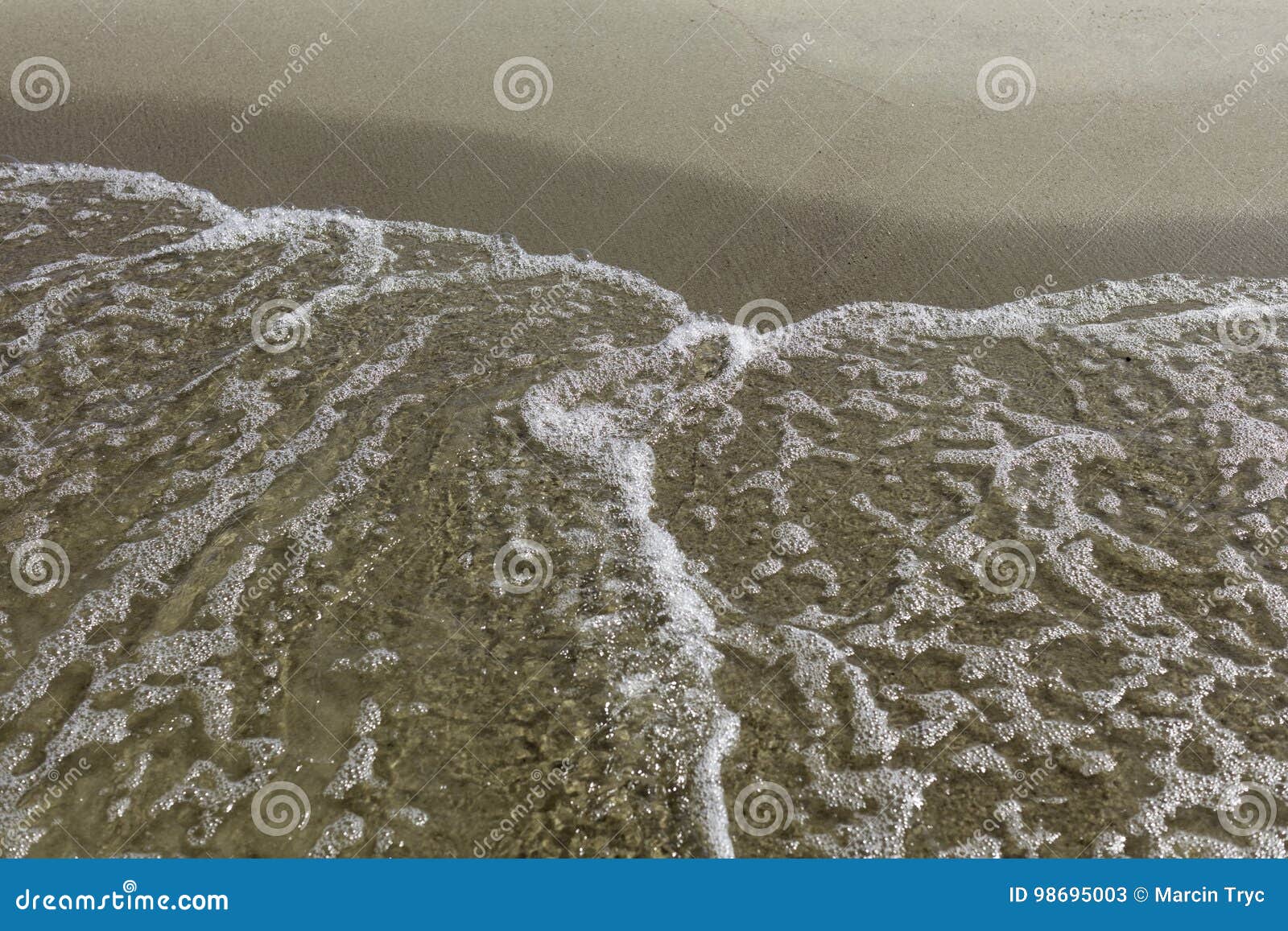 Seafoam on the beach stock image. Image of beach, holiday - 98695003