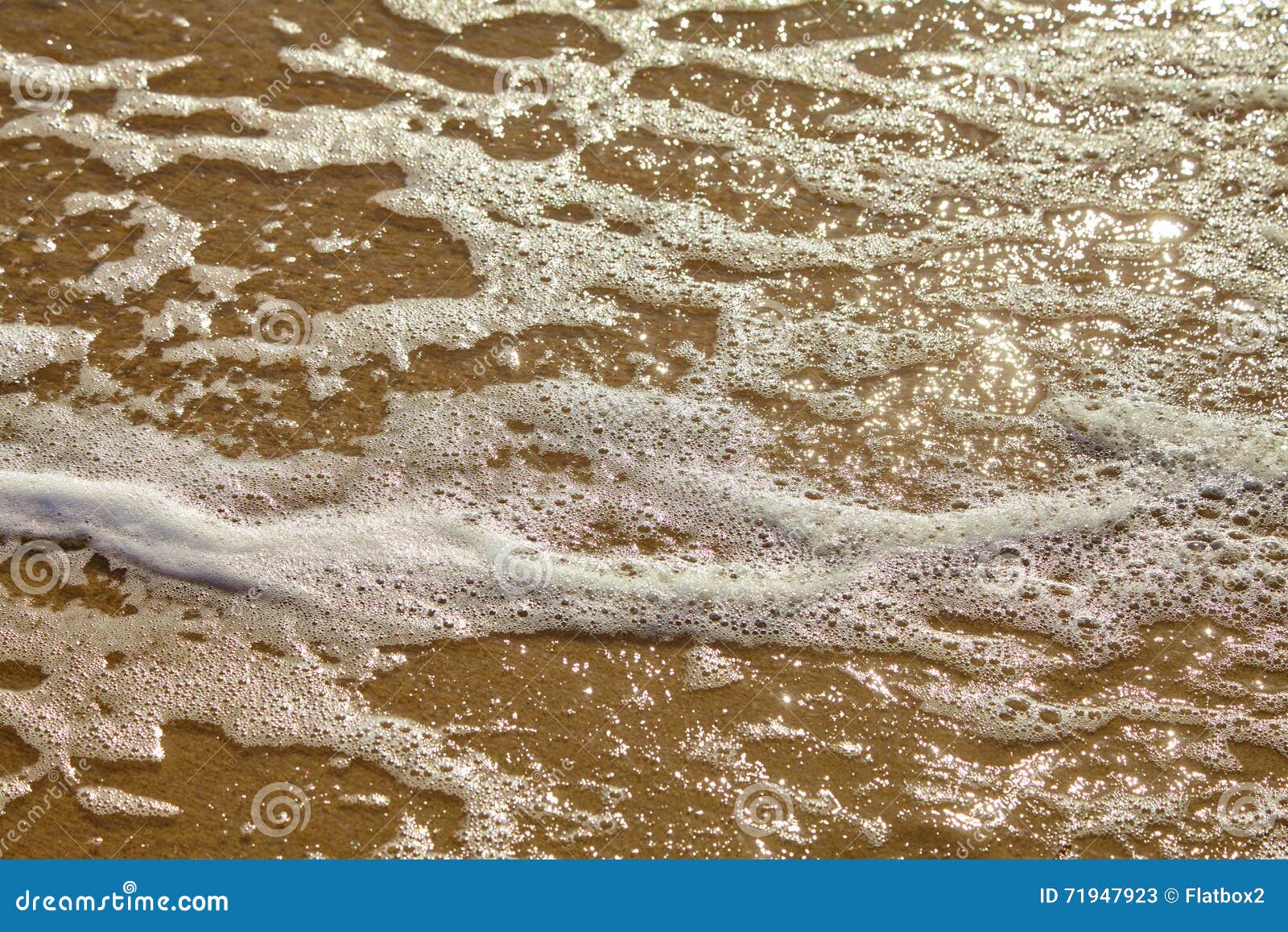 Seafoam on a sandy beach stock image. Image of nature - 71947923