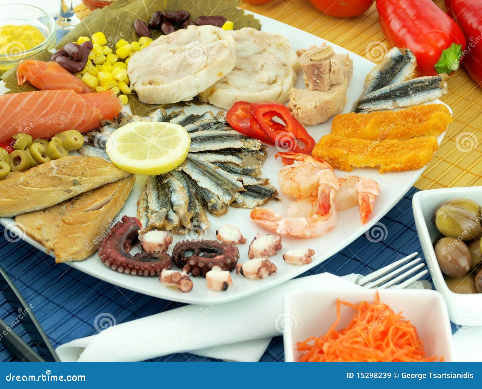 Seafood stock image. Image of healthy, fish, recipe, mediterranean ...