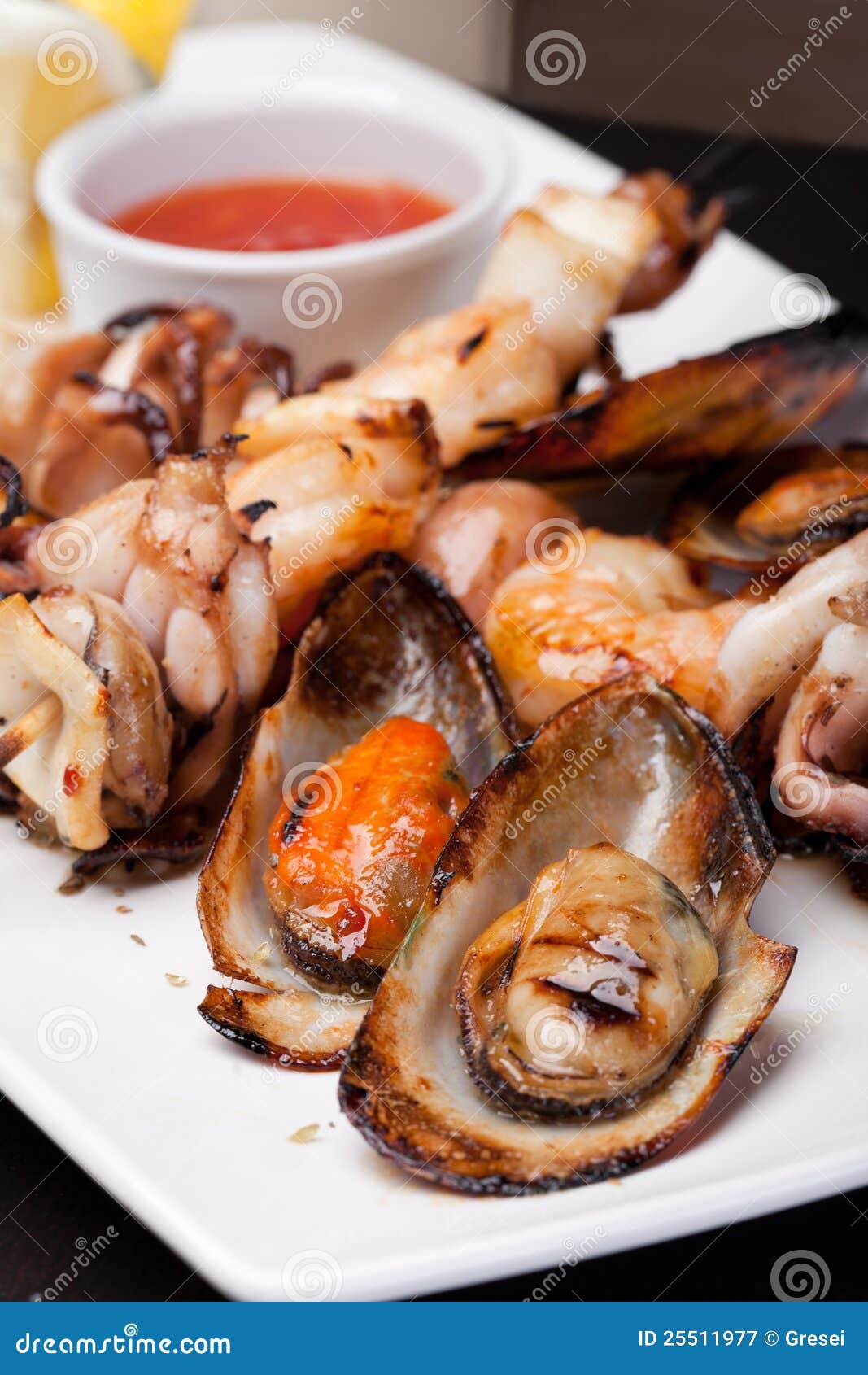 Seafood stock image. Image of fish, snack, shot, lunch - 25511977