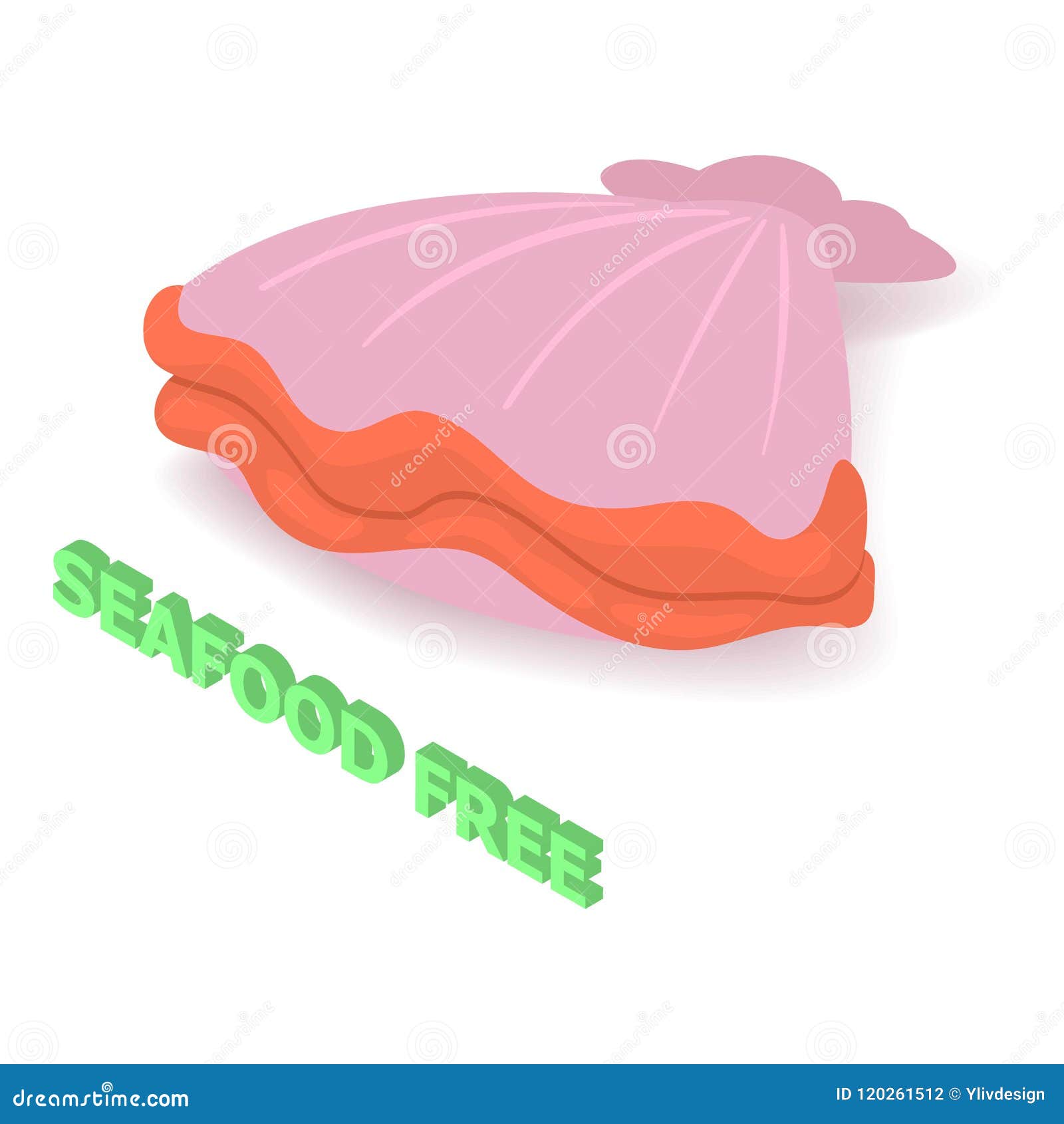 Seafood Allergen Free Icon Isometric Style Stock Vector Illustration Of Illness Food 120261512