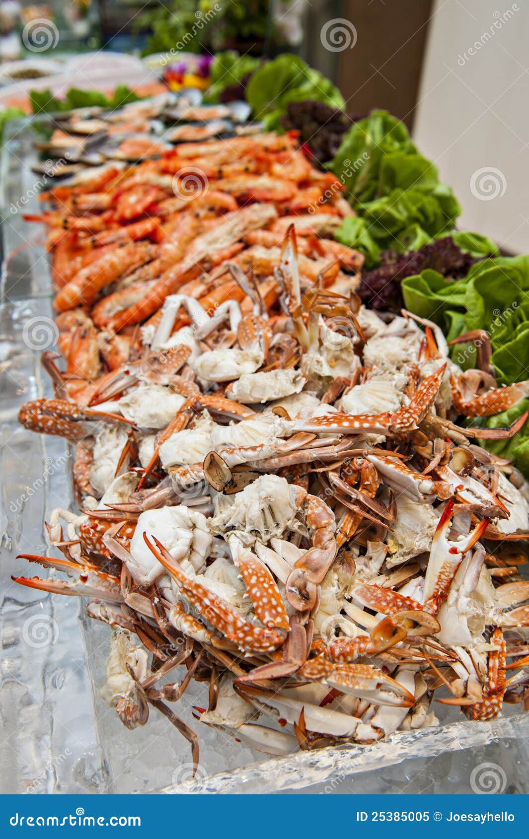 Seafood Buffet stock image. Image of shrimp, prawn, orange - 25385005