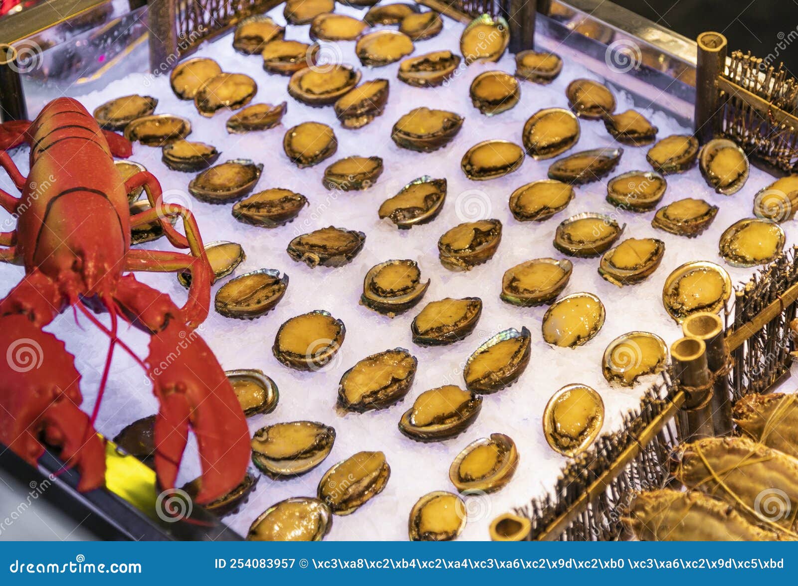 The Seafood in the Cafeteria Stock Image - Image of fish, produce ...