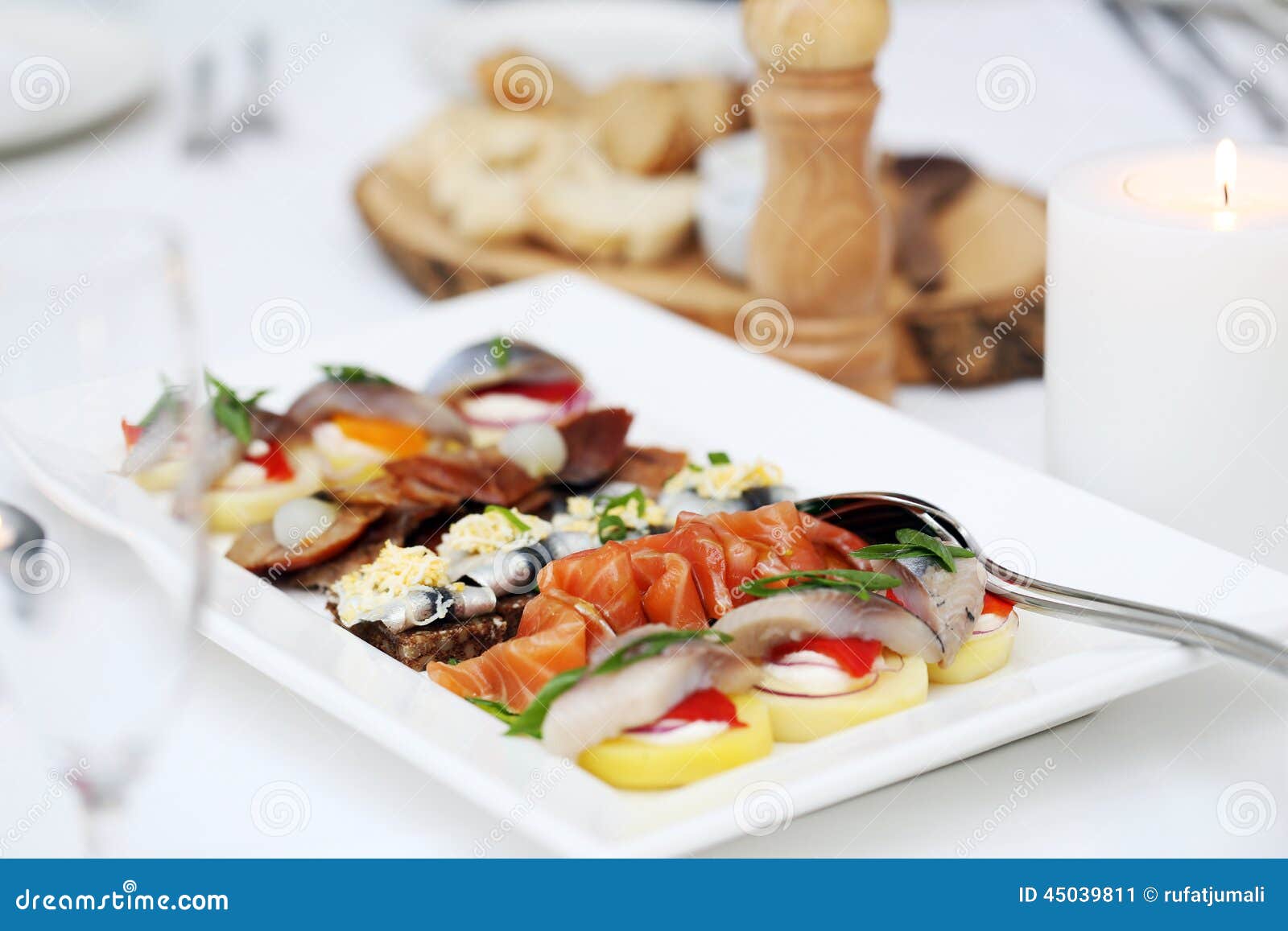 Seafood at a dining table stock image. Image of plate - 45039811