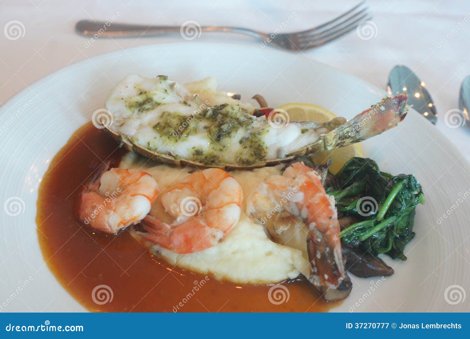 Seafood dish stock image. Image of restaurant, plate - 37270777