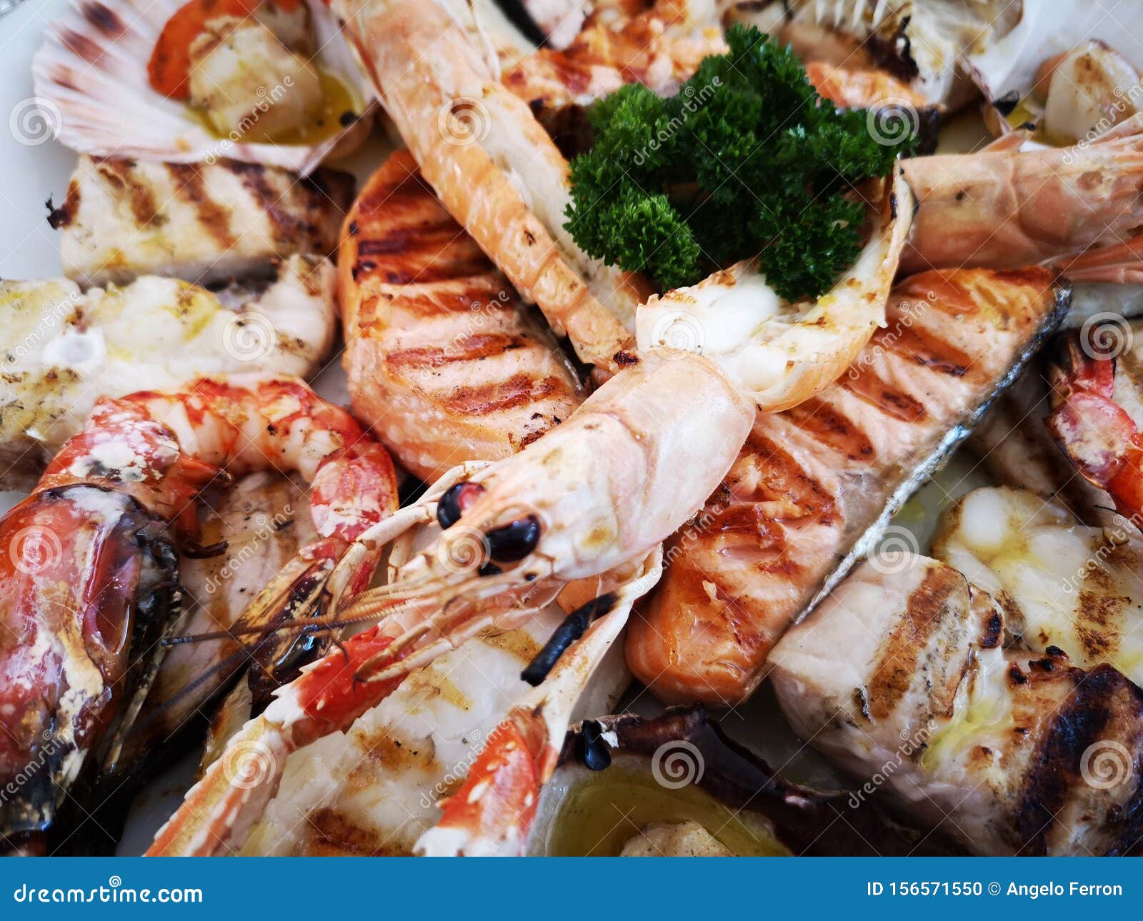 Seafood Dish Mixed Shrimp and Shellfish Stock Photo - Image of protein ...