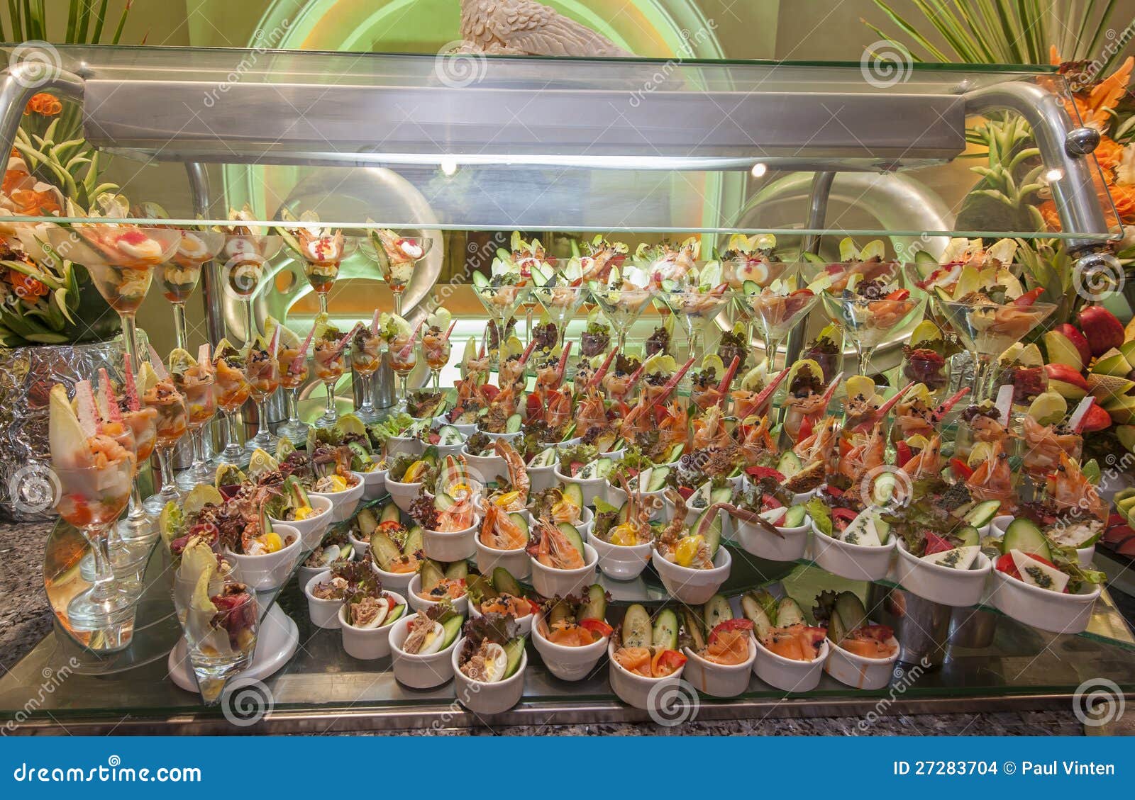 Seafood Display at a Hotel Buffet Stock Photo - Image of luxury, food ...