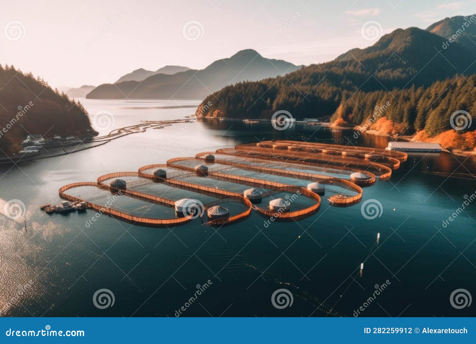 Seafood Farm.Neural Network AI Generated Stock Photo - Image of marine ...