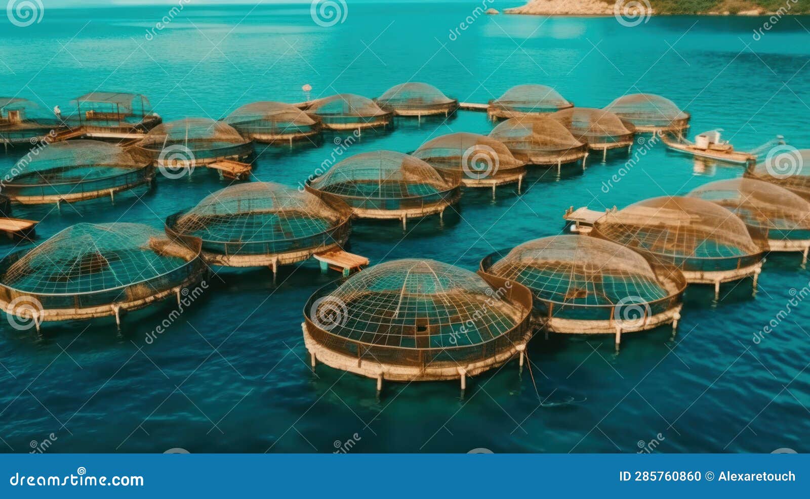 Seafood Farm.Neural Network AI Generated Stock Photo - Image of plant ...