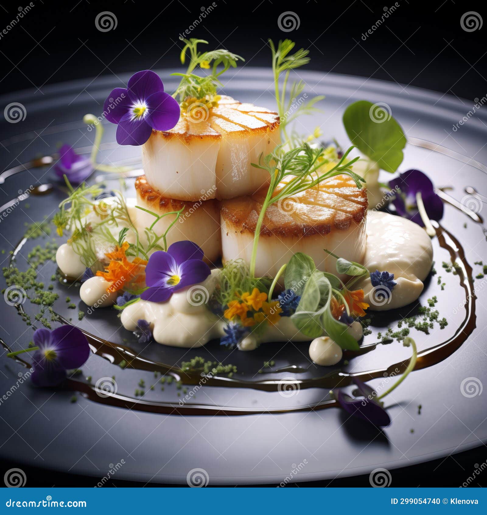 Seafood Fine Dining, Creative Composition, Minimalistic Modern Style ...