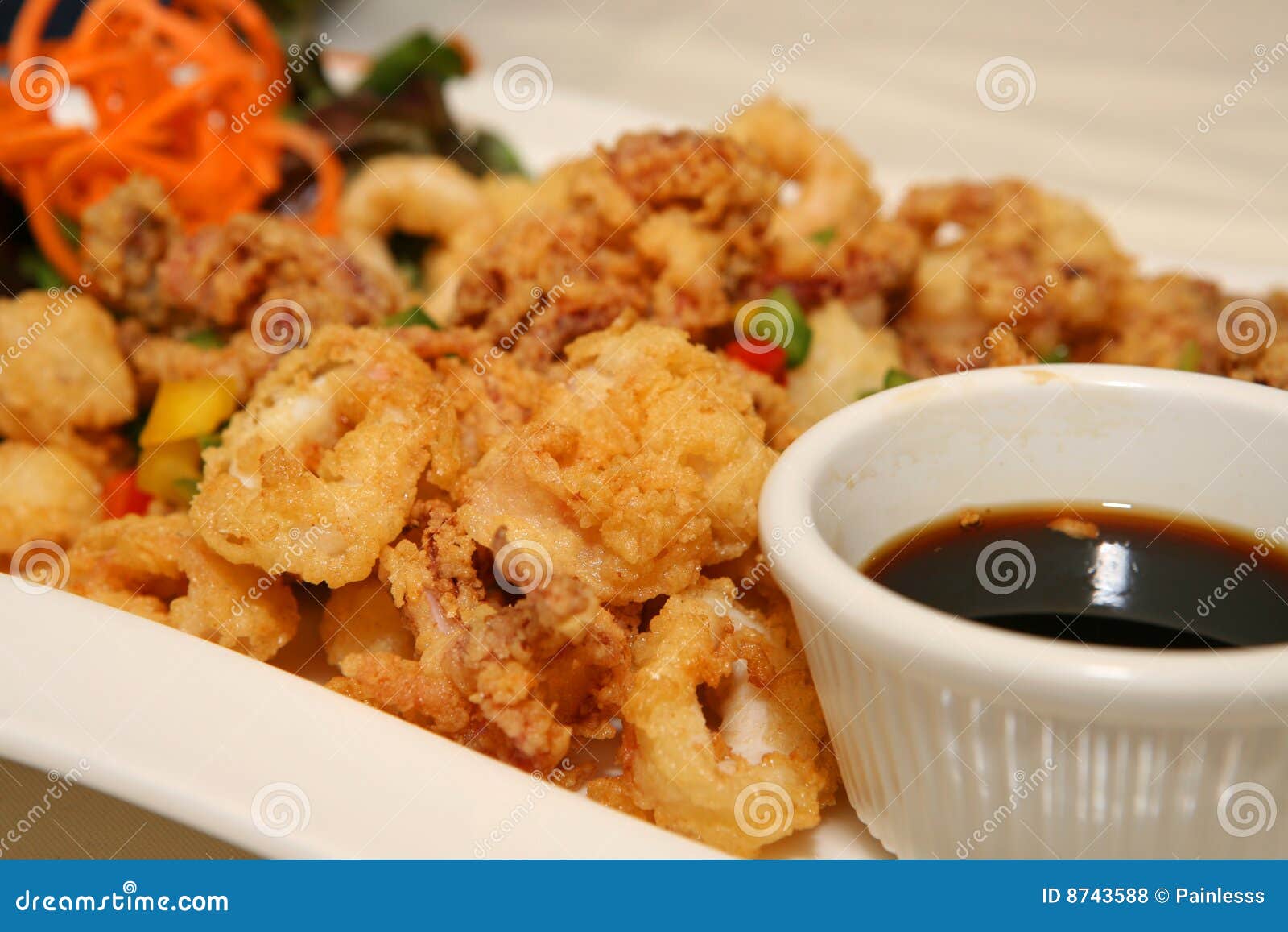Seafood - Fried Calamari. stock photo. Image of chef, crunchy - 8743588