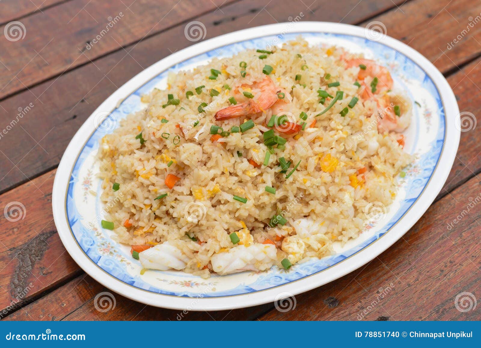Seafood fried rice stock photo. Image of spice, meat - 78851740