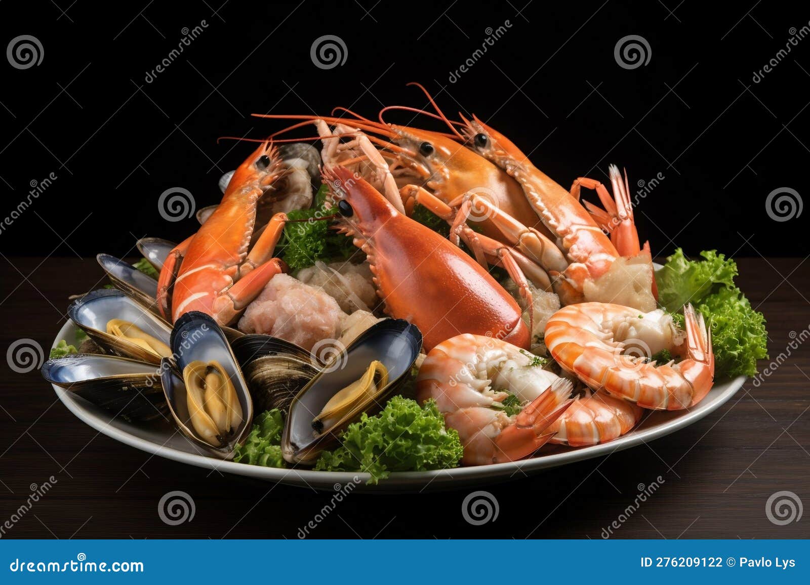 Seafood and Healthy Nutrition. AI Generated Stock Illustration ...