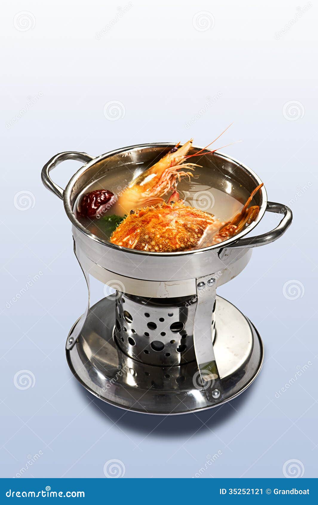 Seafood hot pot stock image. Image of delicious, shot - 35252121