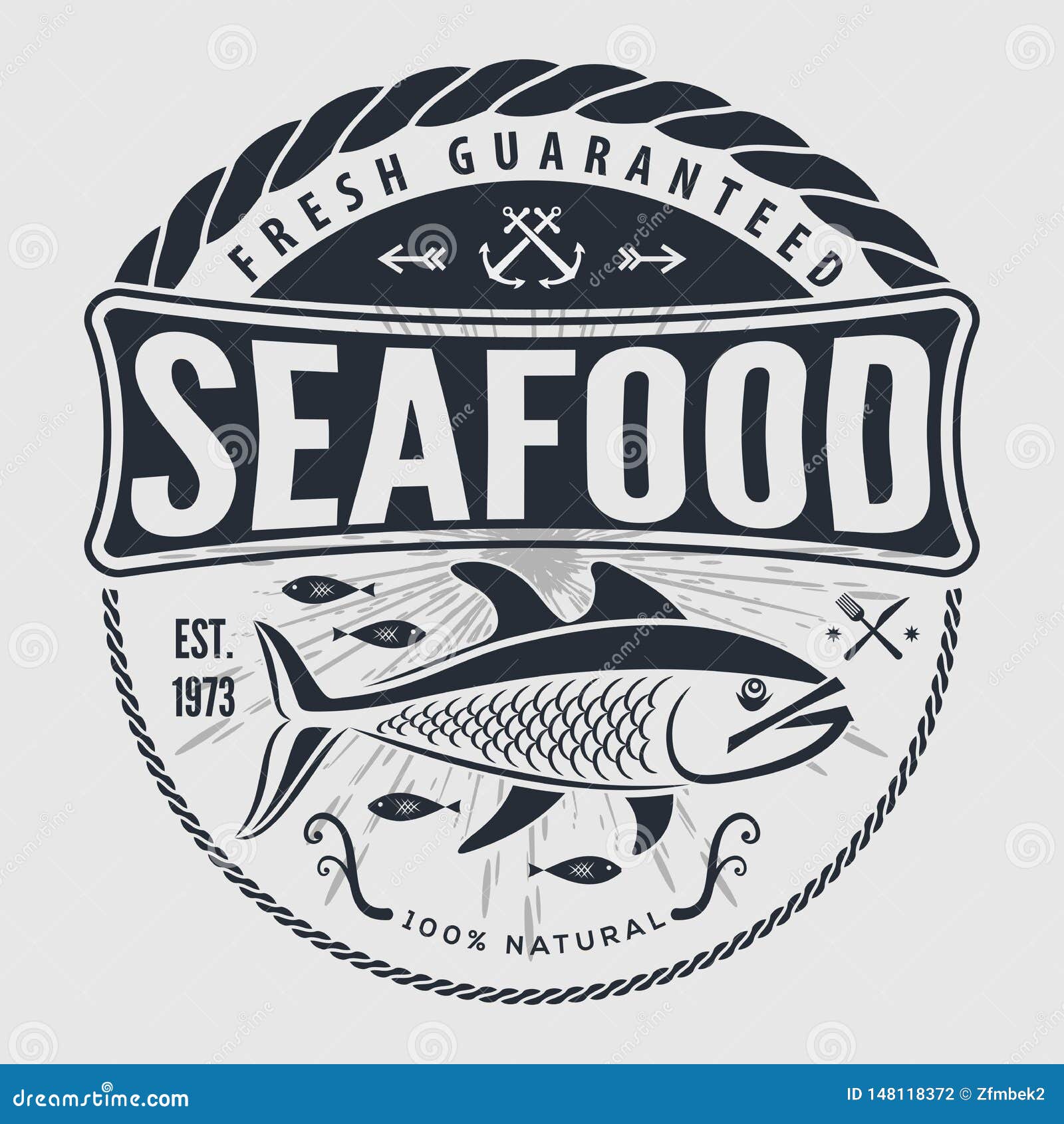 Seafood Label, or Logo for Seafood Restaurant Stock Vector ...