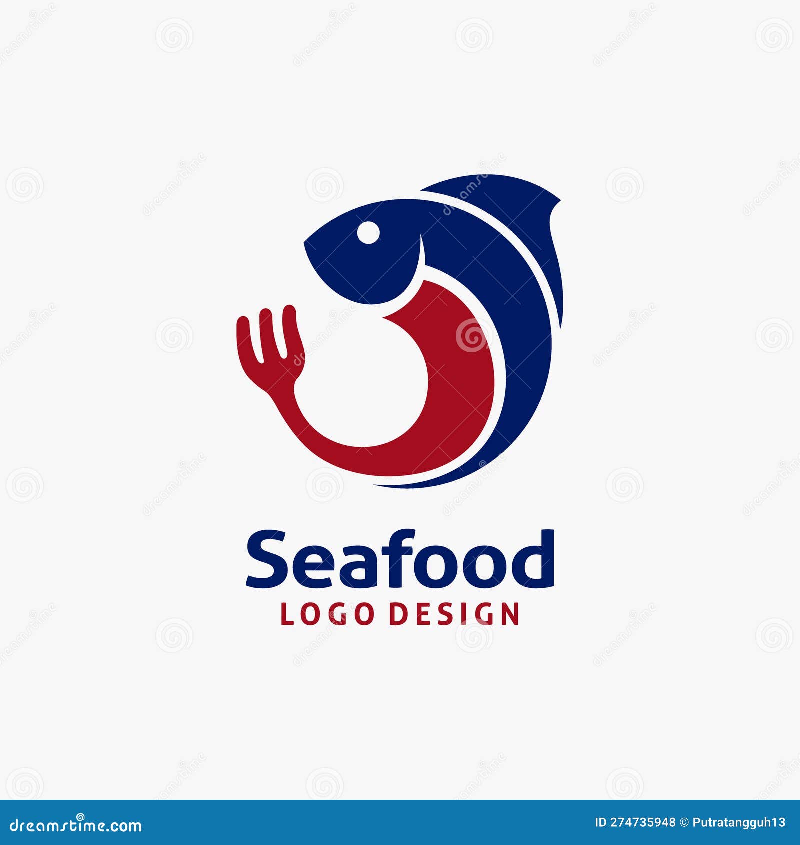 Seafood logo design stock vector. Illustration of tuna - 274735948