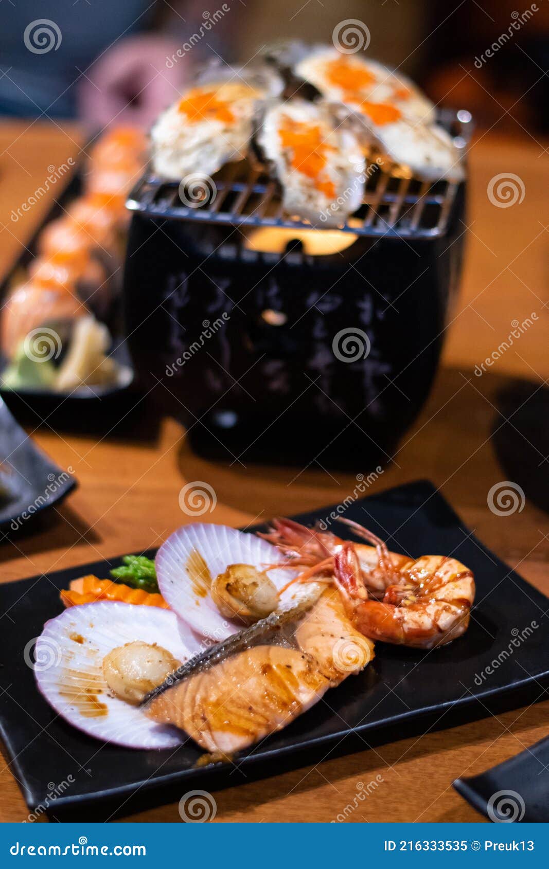 Seafood stock image. Image of fish, cooking, food, fishing - 216333535